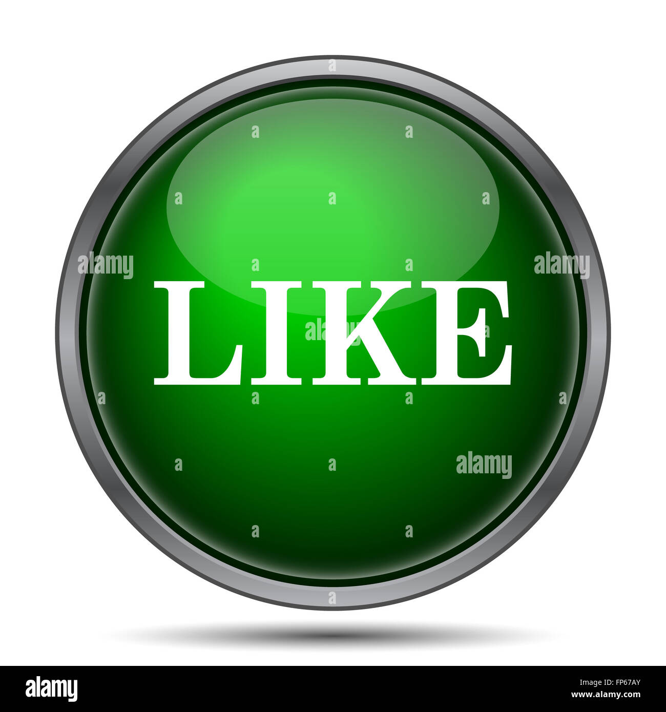 Like icon. Internet button on white background Stock Photo - Alamy