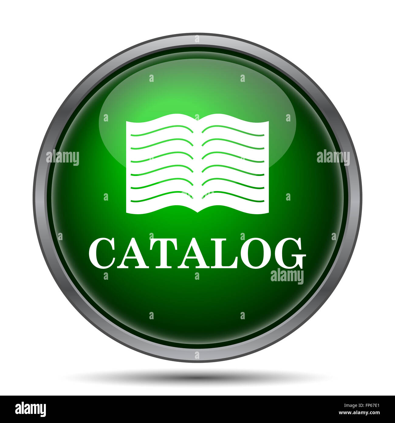 Catalog icon. Internet button on white background Stock Photo - Alamy