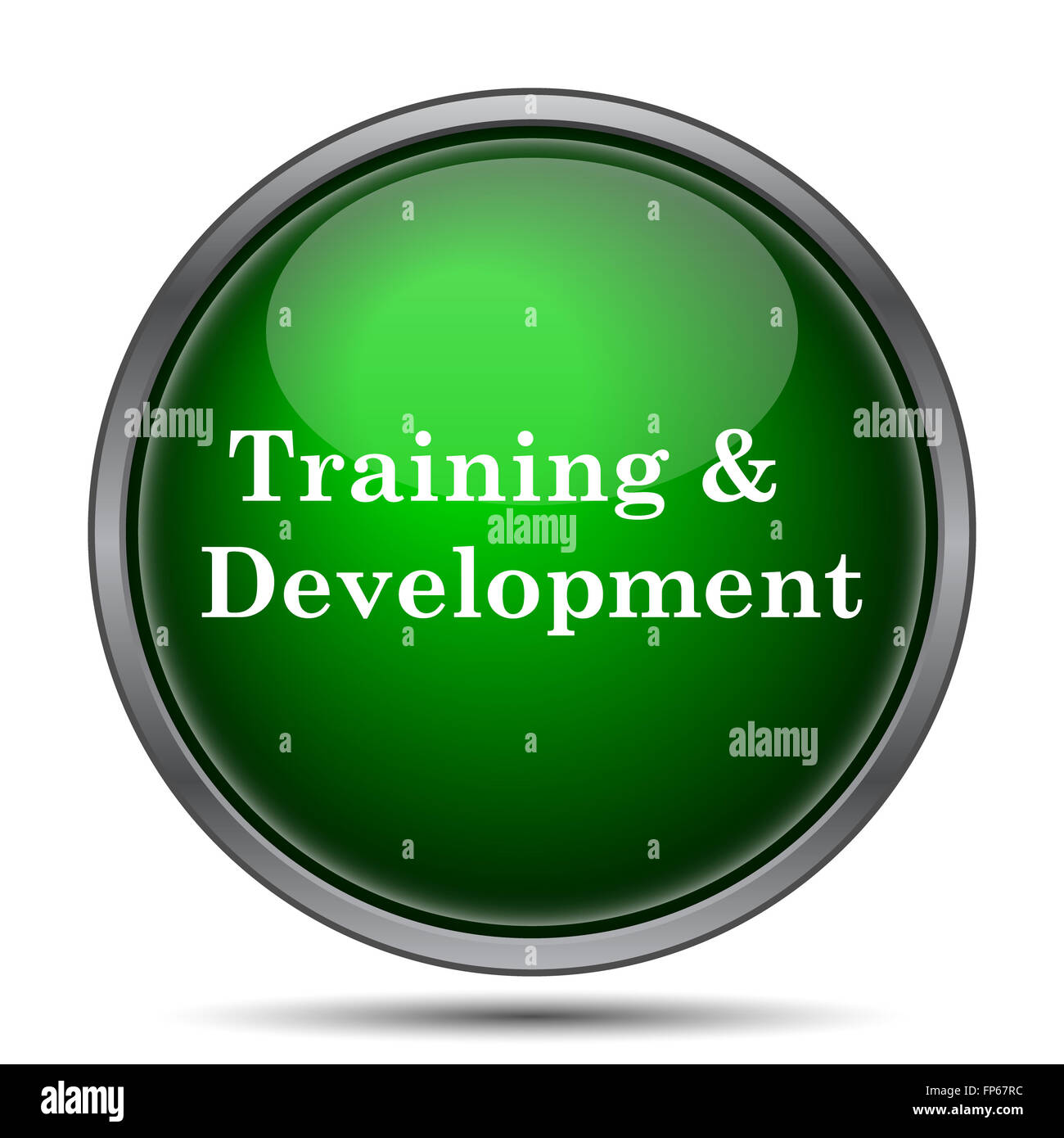 Training and development icon. Internet button on white background ...
