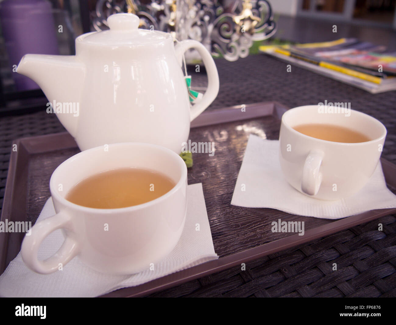 Tea cups and teapot hi-res stock photography and images - Alamy