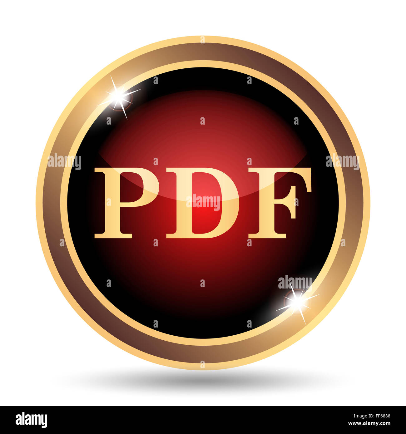 Gold pdf icon hi-res stock photography and images - Alamy
