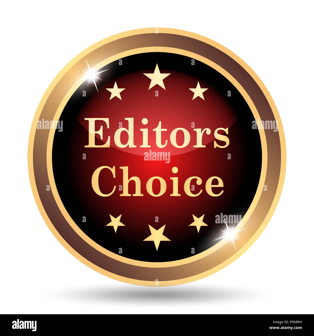 Editors choice icon. Internet button on white background Stock Photo ...