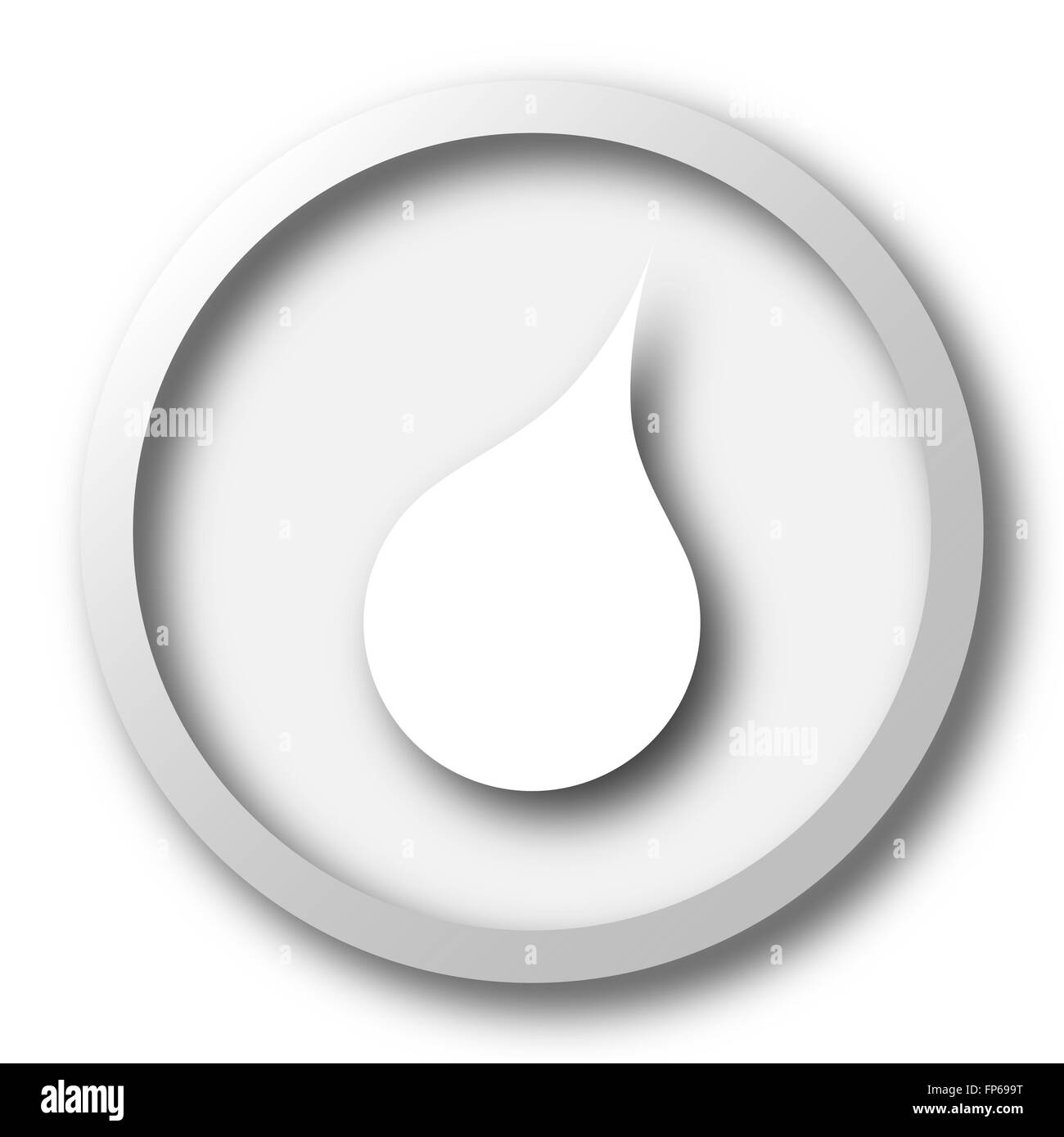 Rain icon. Internet button on white background Stock Photo - Alamy