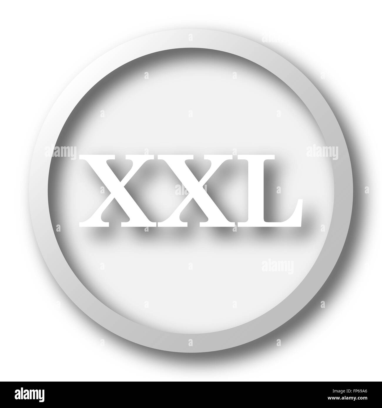 XXL icon. Internet button on white background Stock Photo - Alamy