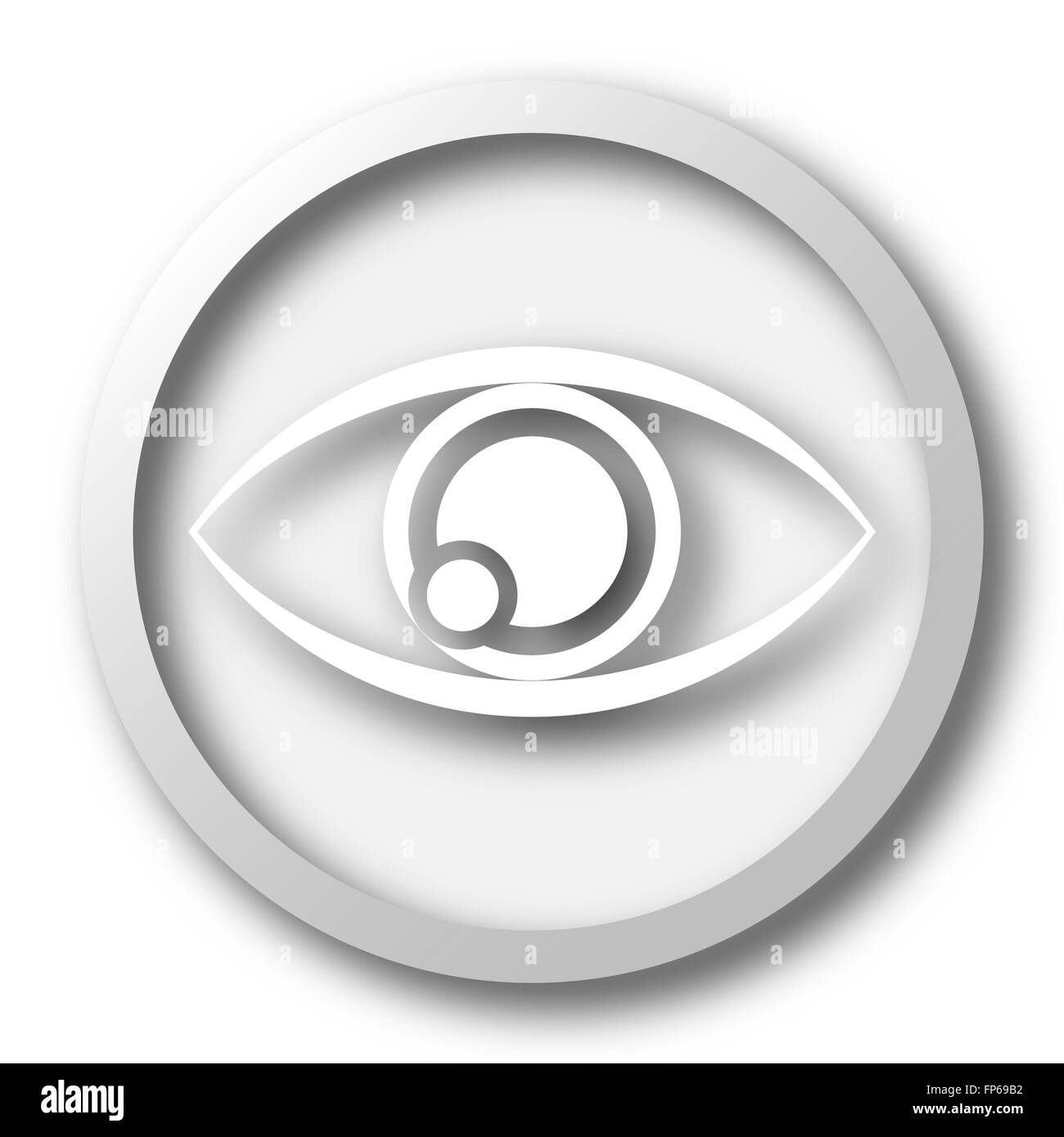 Eye icon. Internet button on white background Stock Photo - Alamy