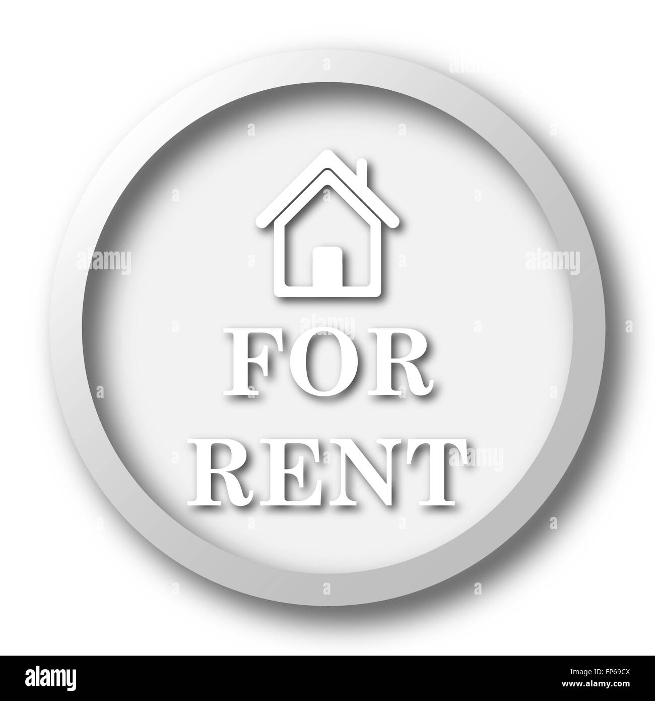 Rent icon website button Black and White Stock Photos & Images - Alamy