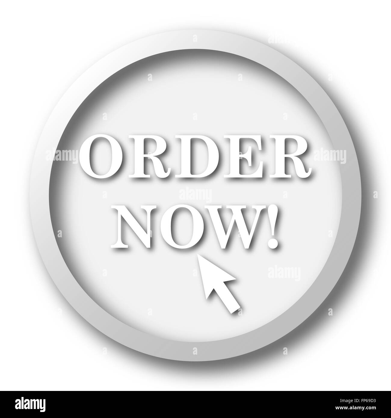 Order now icon. Internet button on white background Stock Photo - Alamy