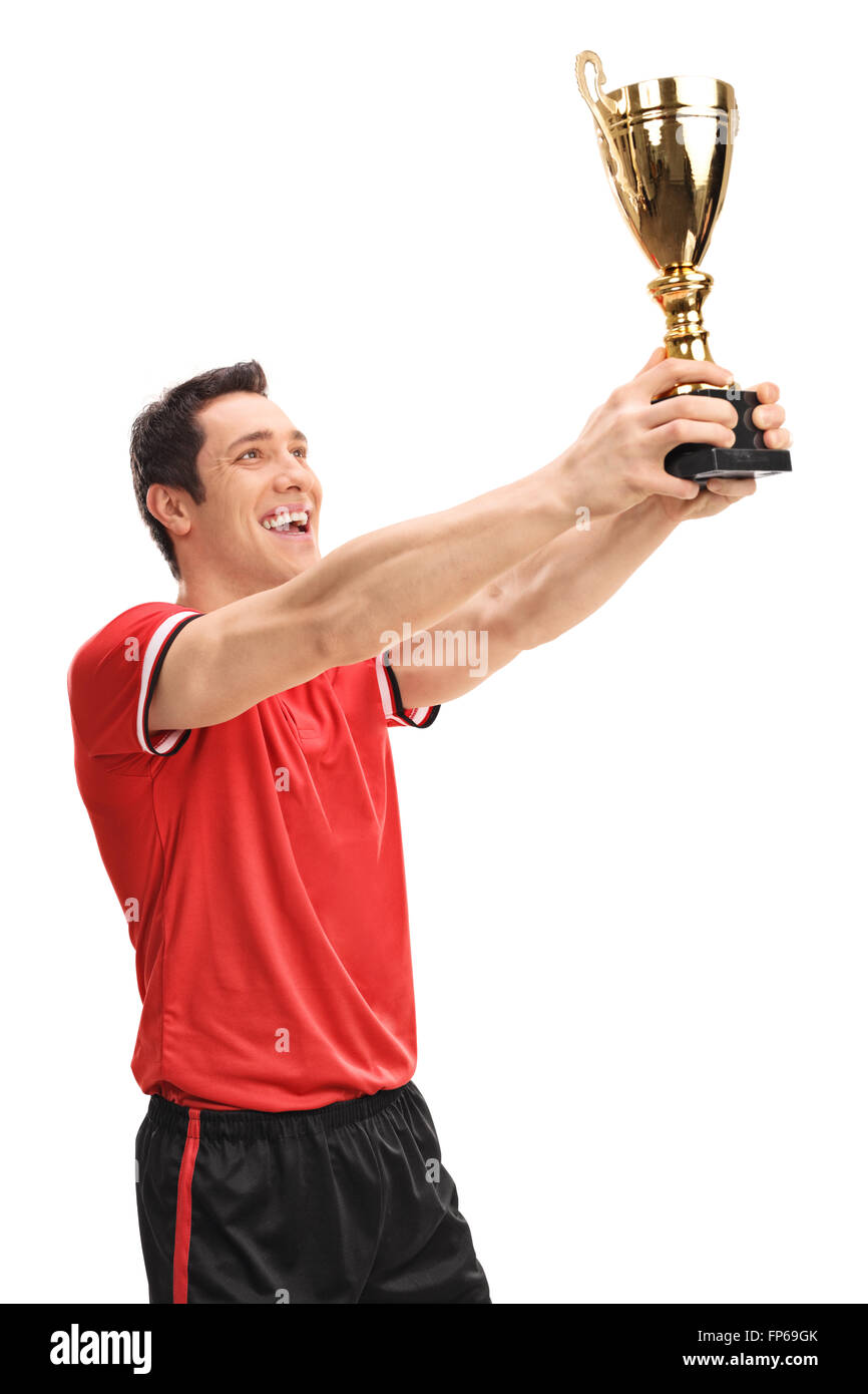 Trophy vertical celebration smiling hi-res stock photography and images ...