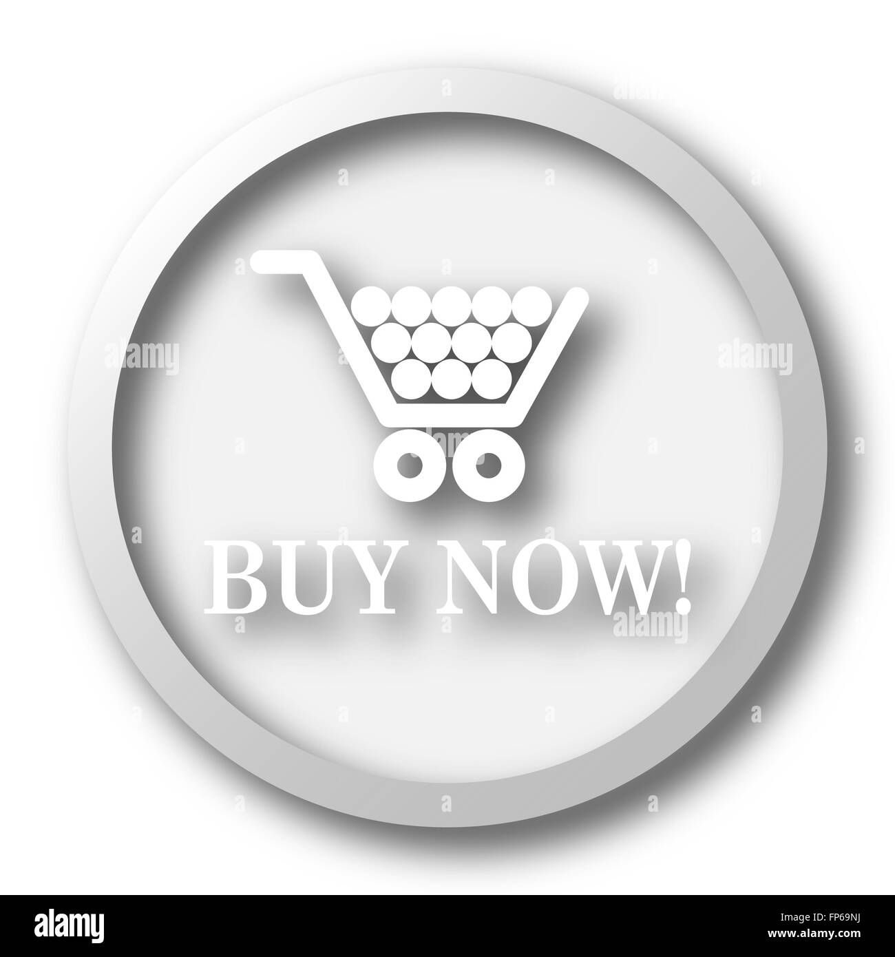 Buy now shopping cart icon. Internet button on white background Stock ...