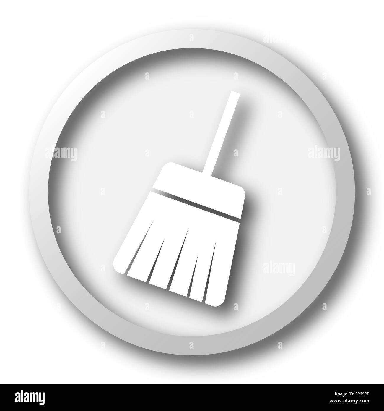 Sweep icon. Internet button on white background Stock Photo - Alamy