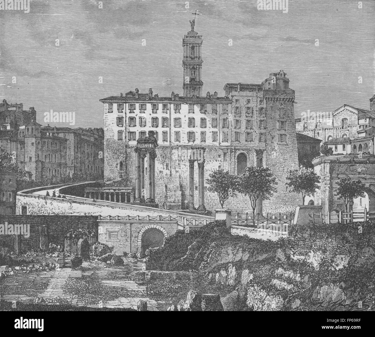 Tabularium rome Black and White Stock Photos & Images - Alamy