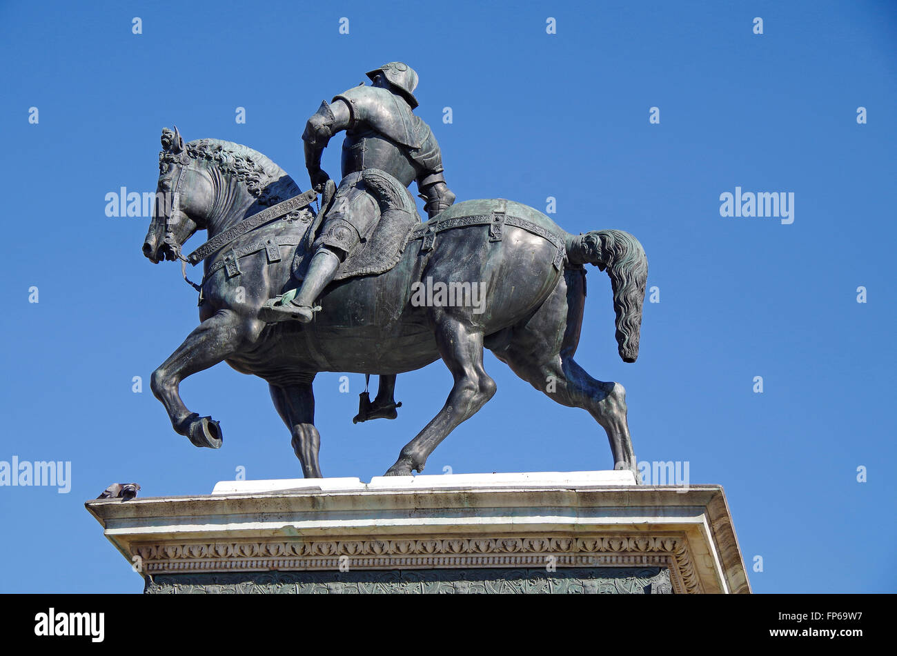 Venice, Equestrian statue of Bartolomeo Colleoni Stock Photo - Alamy