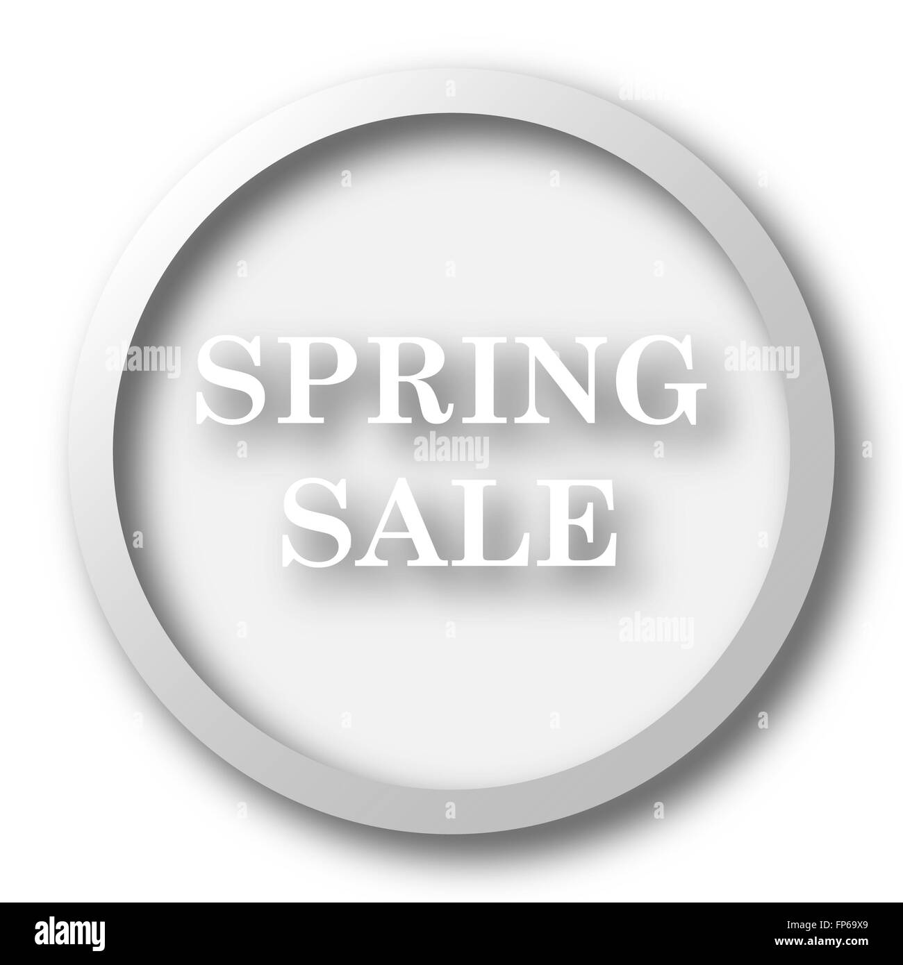 Spring sale icon. Internet button on white background Stock Photo - Alamy
