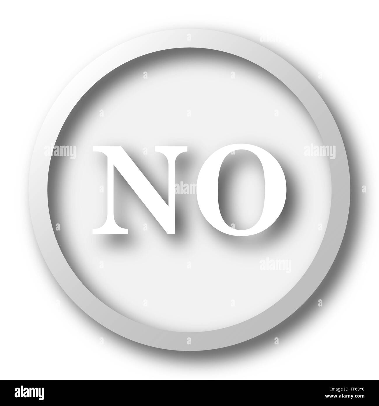 No icon. Internet button on white background Stock Photo - Alamy