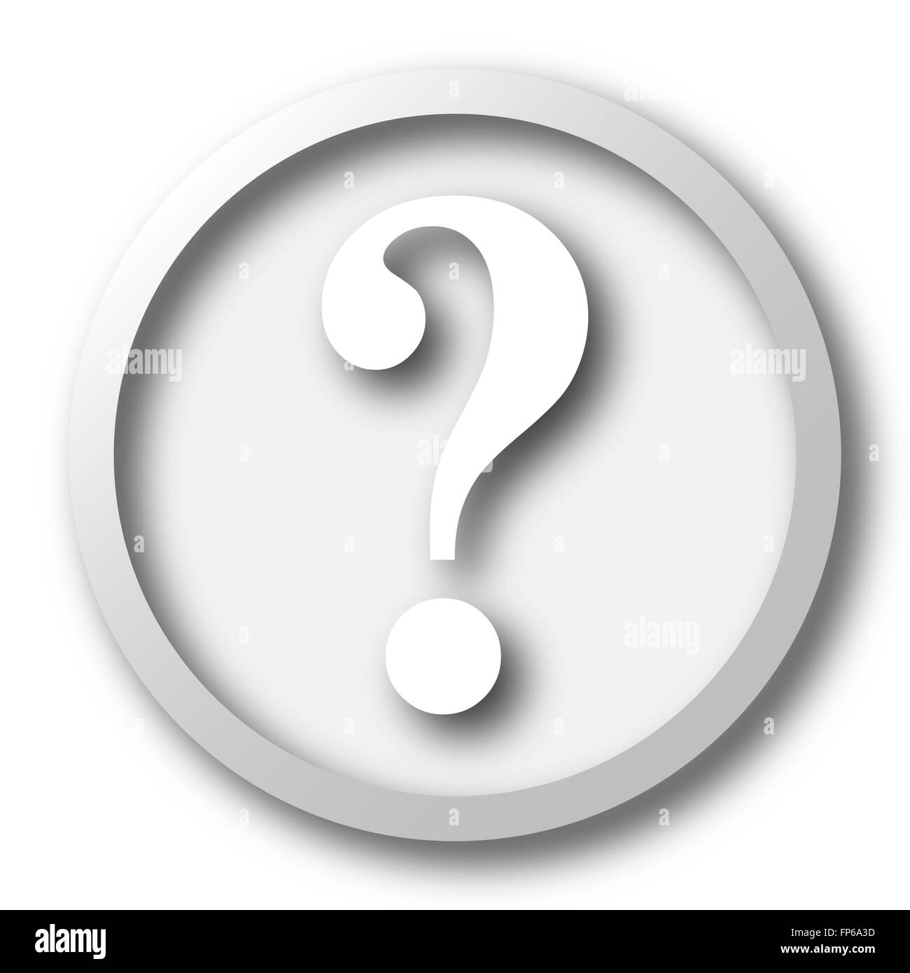 Question mark icon. Internet button on white background Stock Photo - Alamy