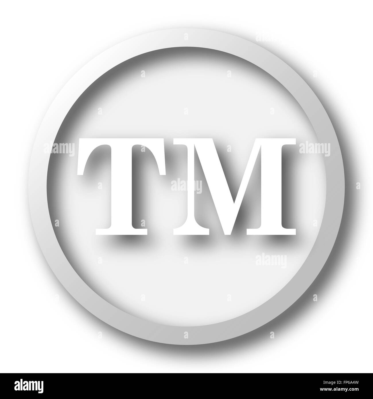 Trade mark icon. Internet button on white background Stock Photo - Alamy