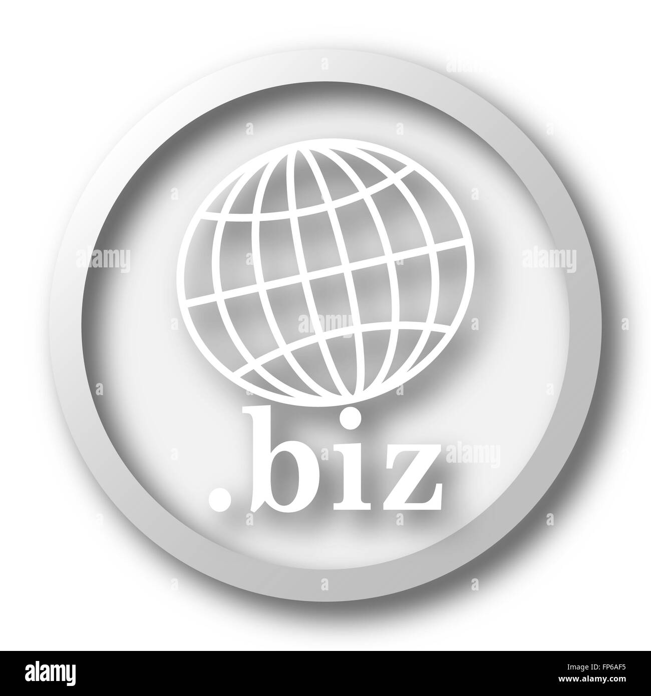 .biz icon. Internet button on white background Stock Photo - Alamy