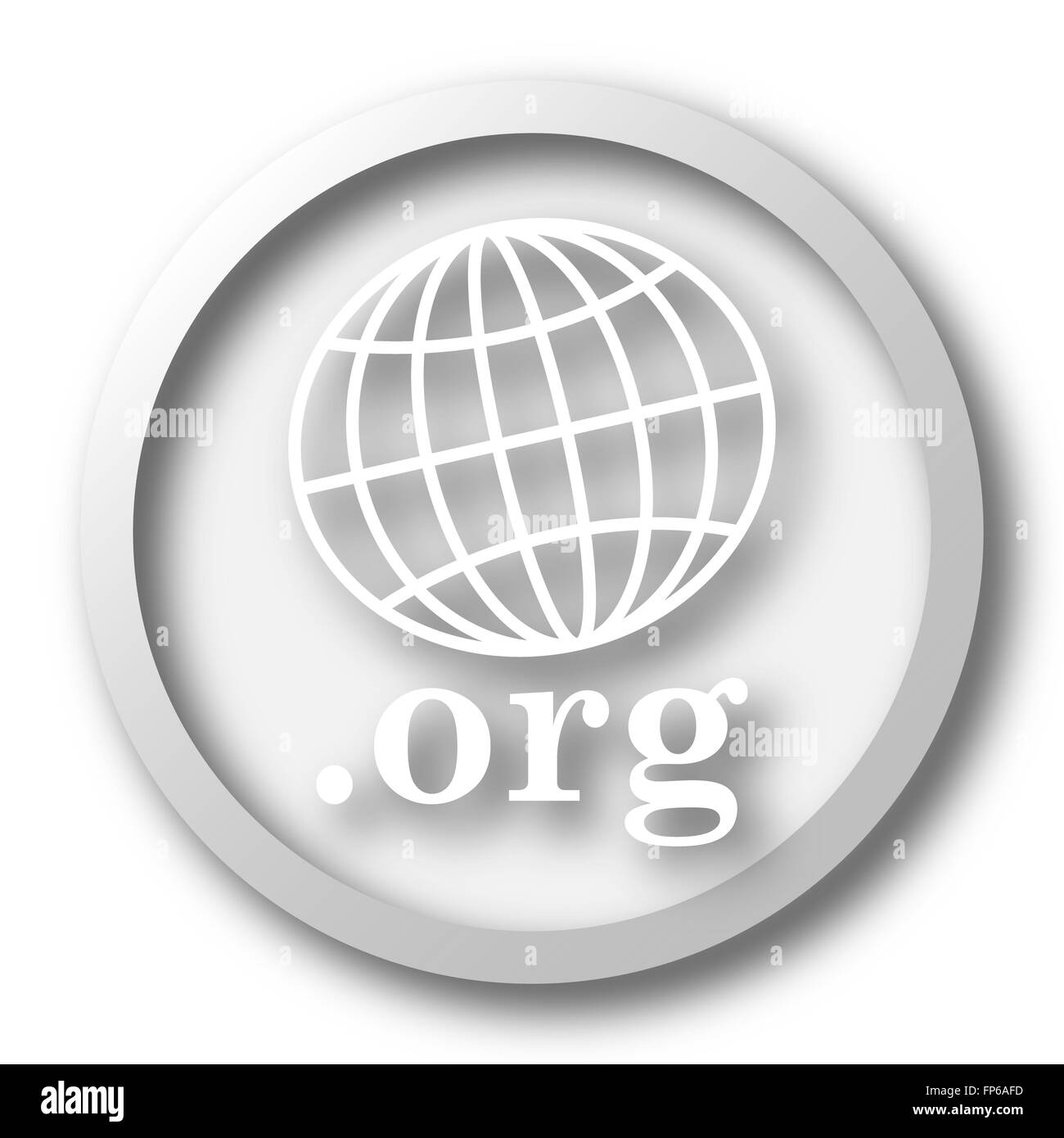 .org icon. Internet button on white background Stock Photo - Alamy