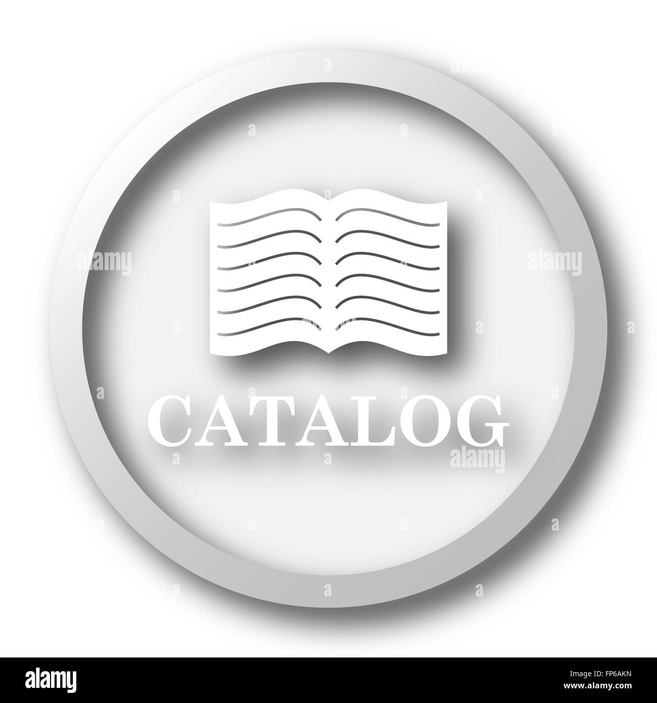 Catalog icon. Internet button on white background Stock Photo - Alamy