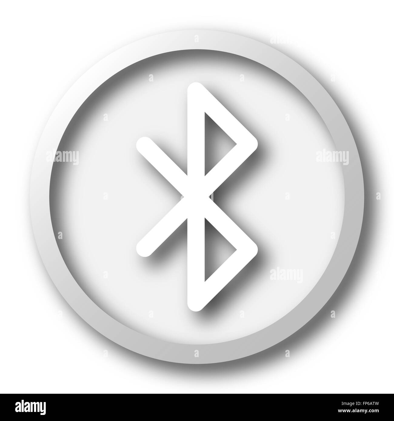 Bluetooth icon. Internet button on white background Stock Photo Alamy
