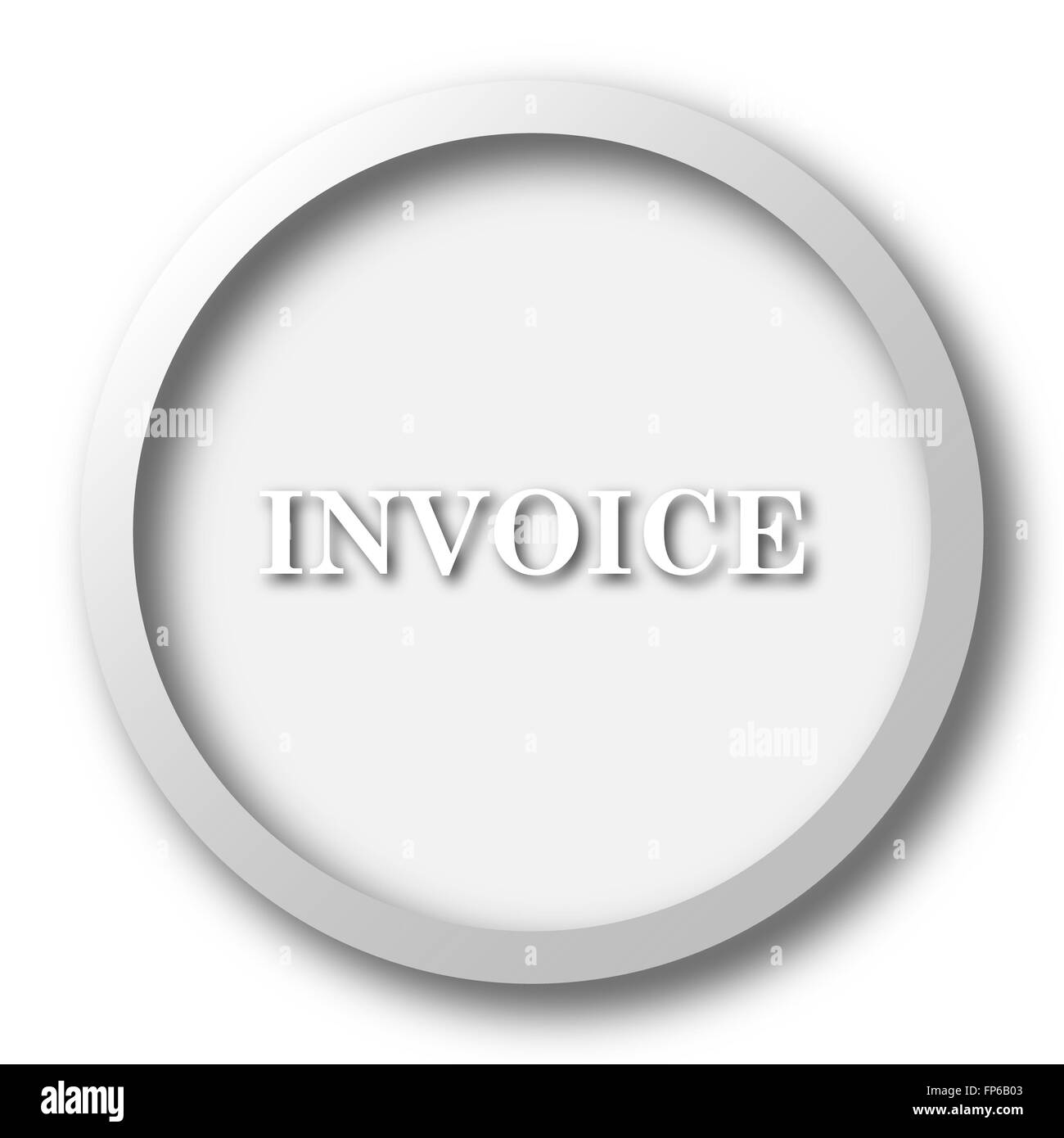 Invoice icon. Internet button on white background Stock Photo - Alamy