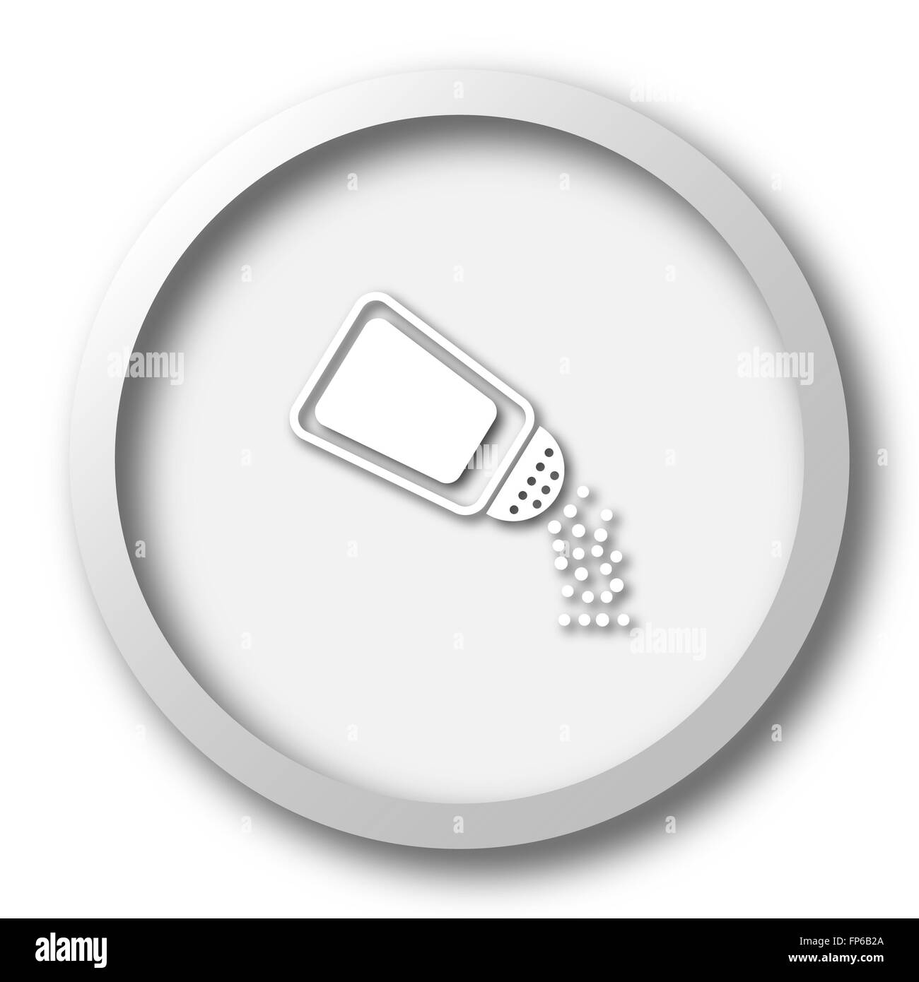 Salt icon. Internet button on white background Stock Photo - Alamy