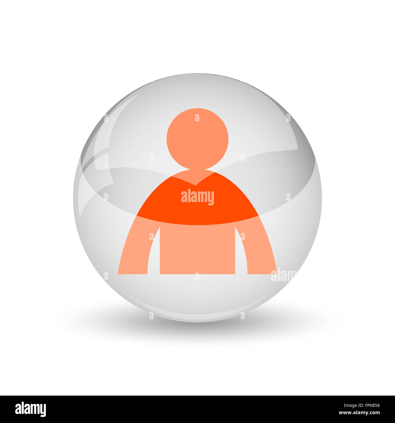 User profile icon. Internet button on white background Stock Photo - Alamy