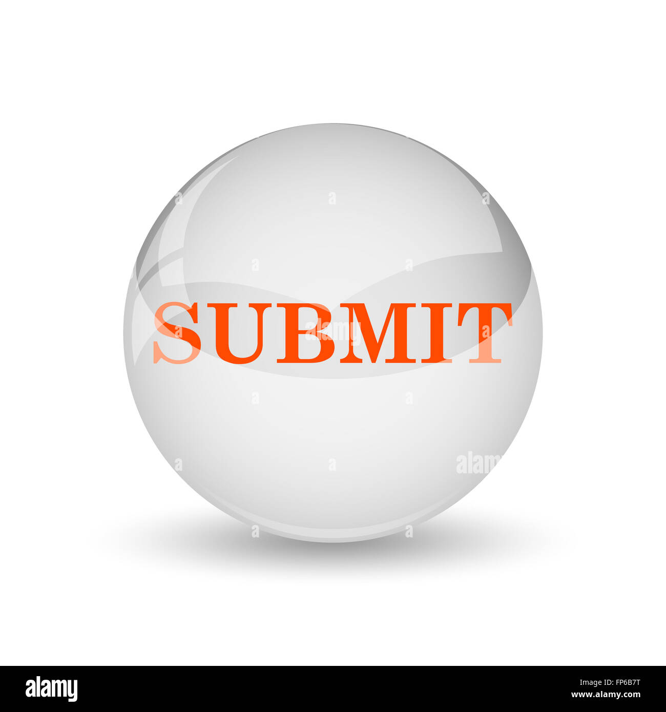 Submit icon. Internet button on white background Stock Photo - Alamy