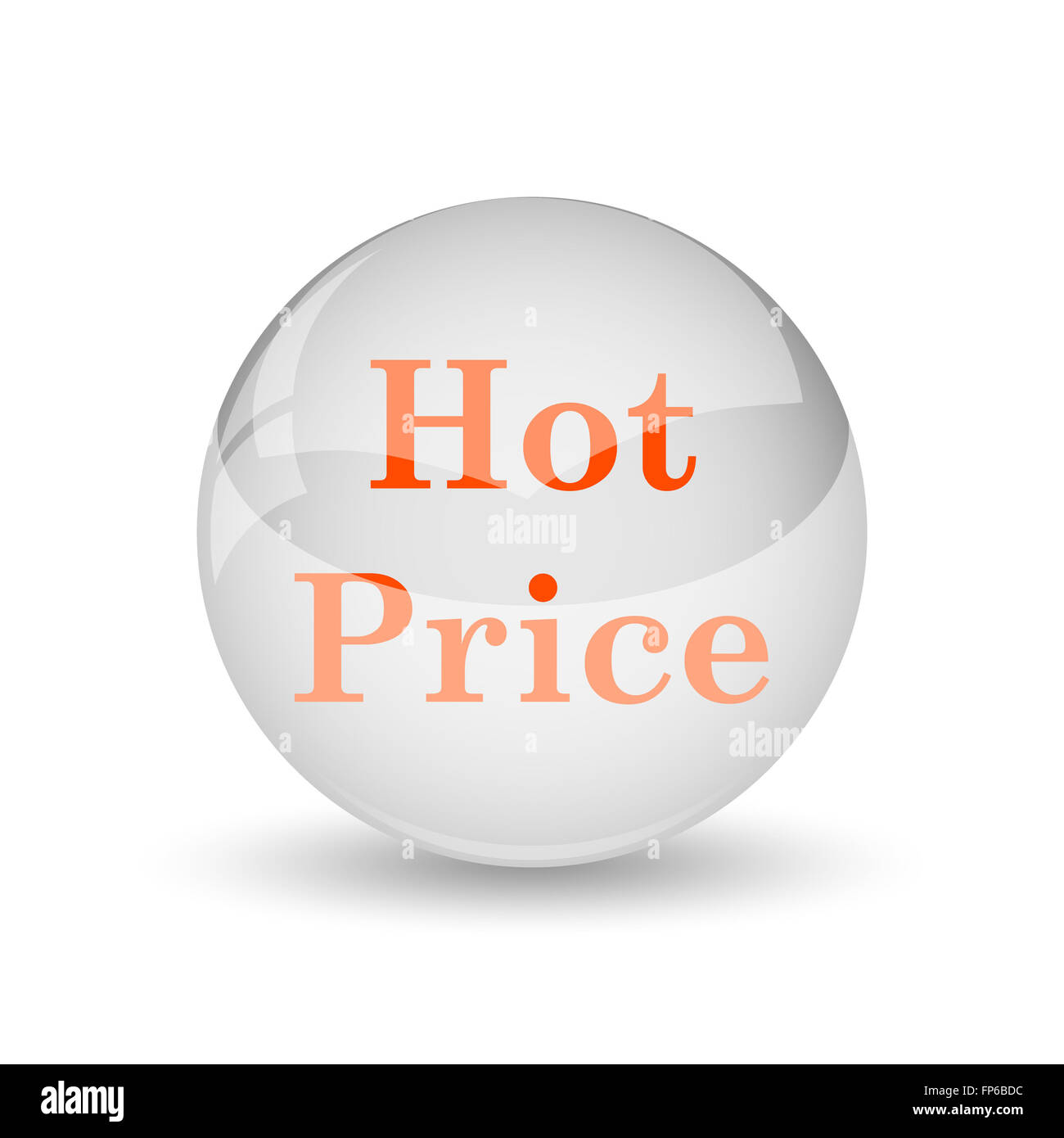 Hot price icon. Internet button on white background Stock Photo - Alamy