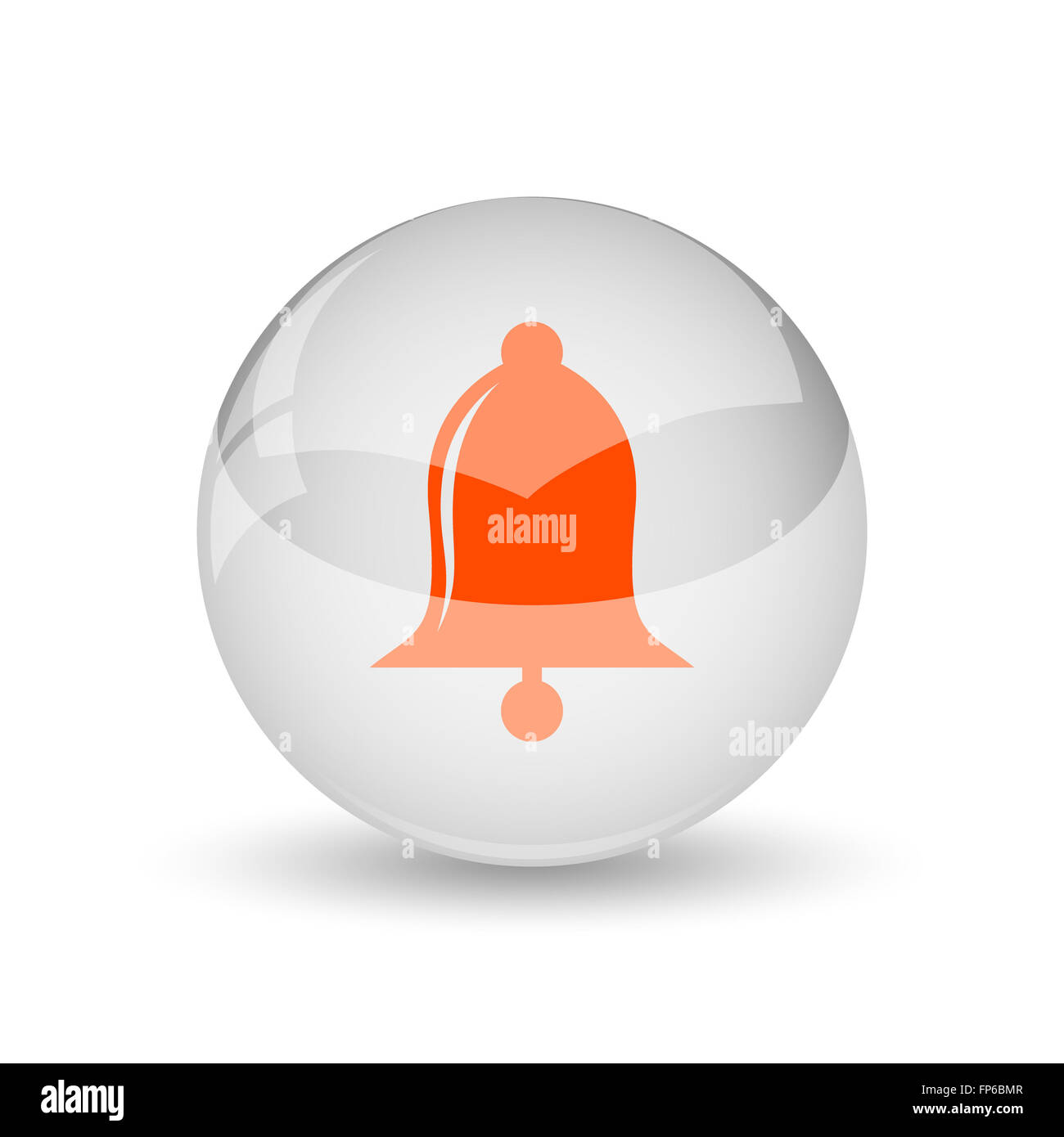Bell icon. Internet button on white background Stock Photo - Alamy