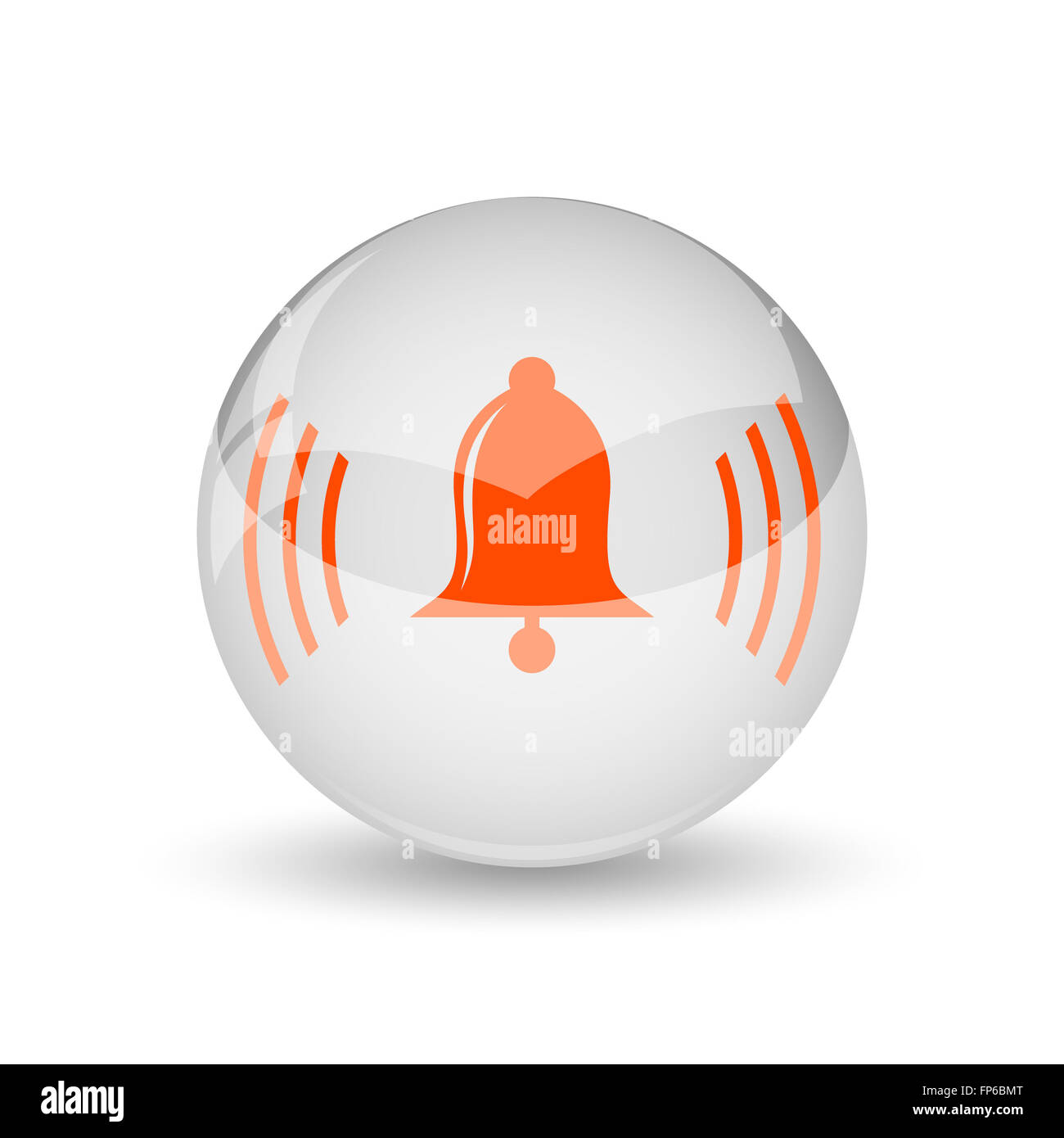 Bell icon. Internet button on white background Stock Photo - Alamy