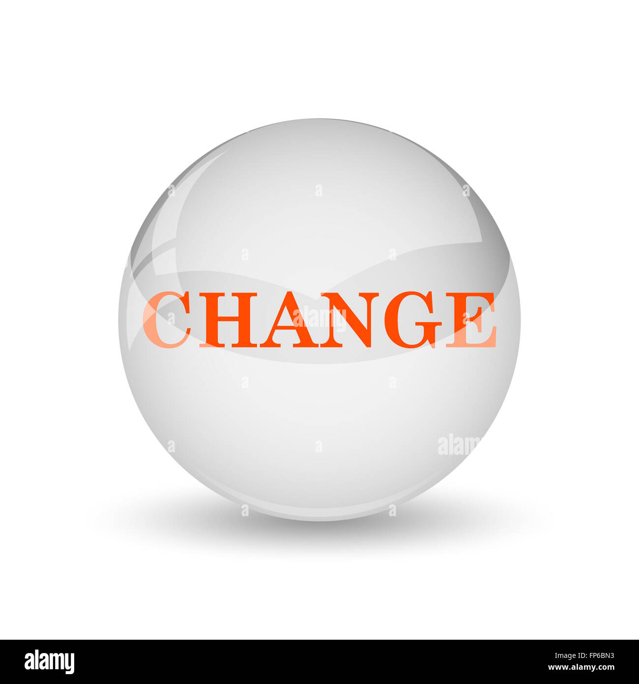Change icon. Internet button on white background Stock Photo - Alamy