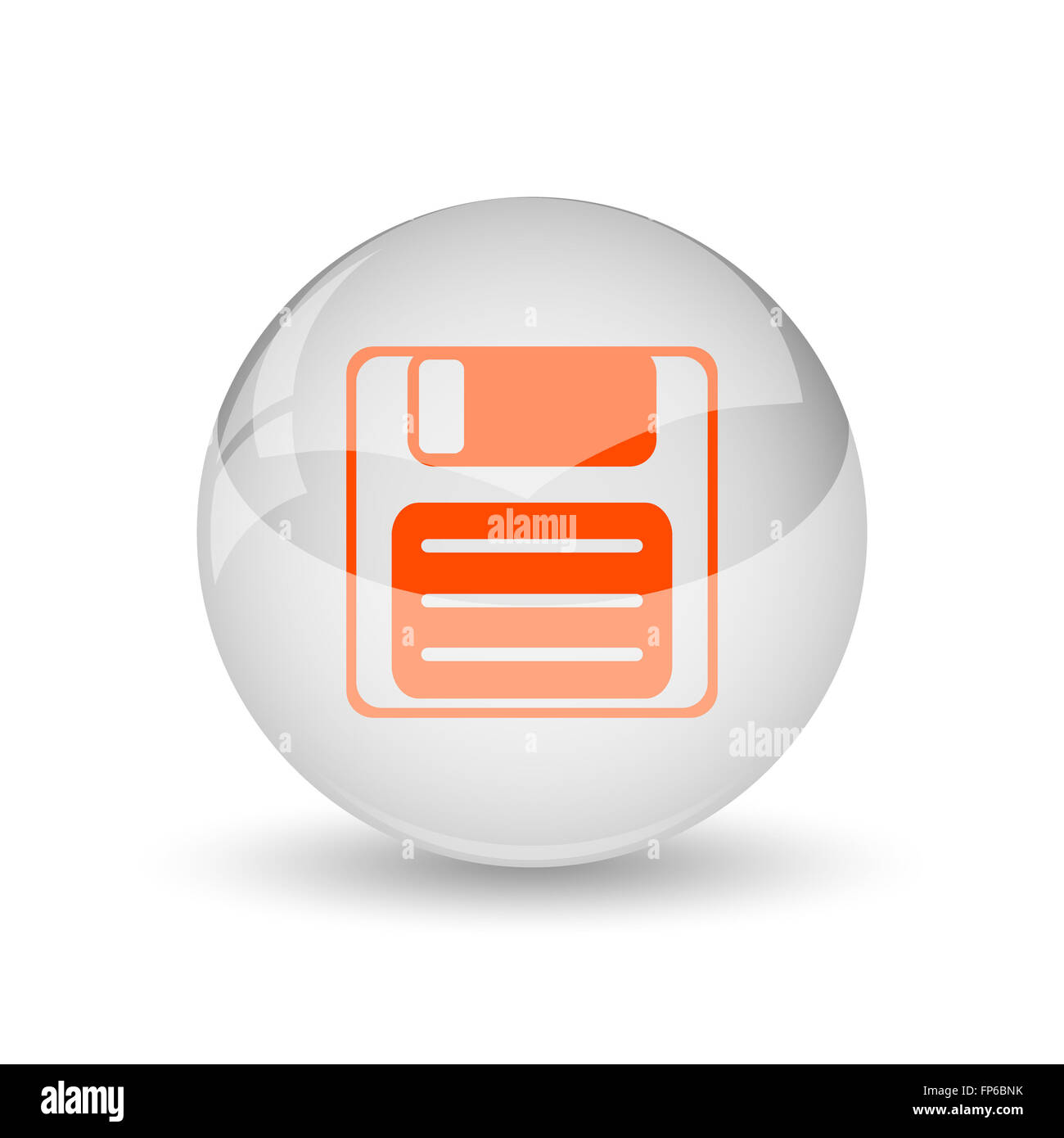 Save icon. Internet button on white background Stock Photo - Alamy