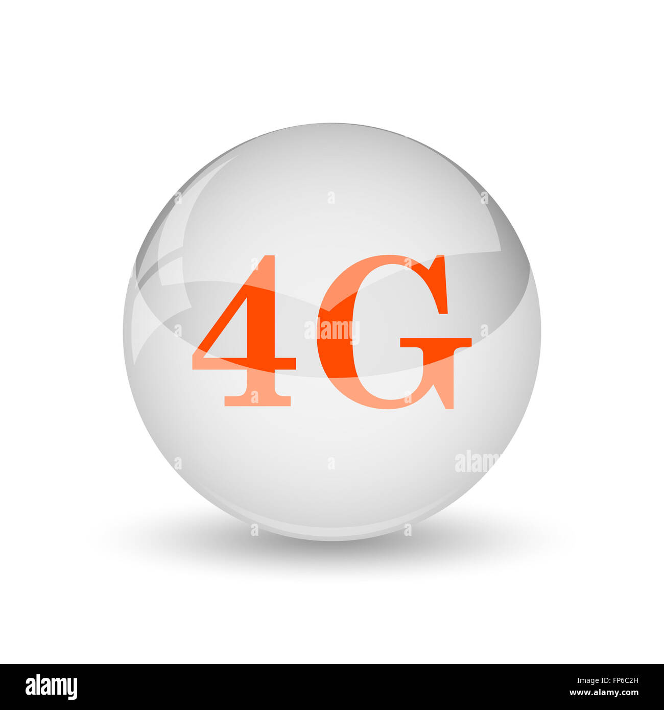 4G icon. Internet button on white background Stock Photo - Alamy
