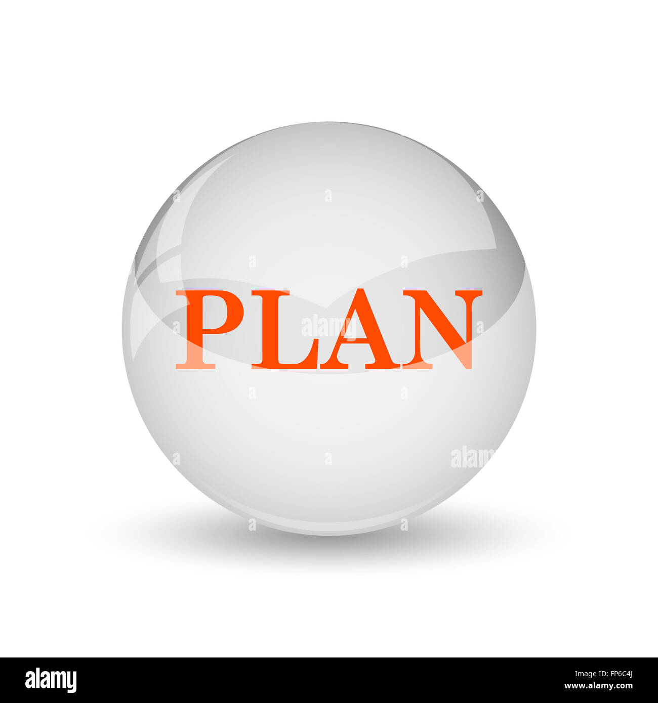 Plan icon. Internet button on white background Stock Photo - Alamy