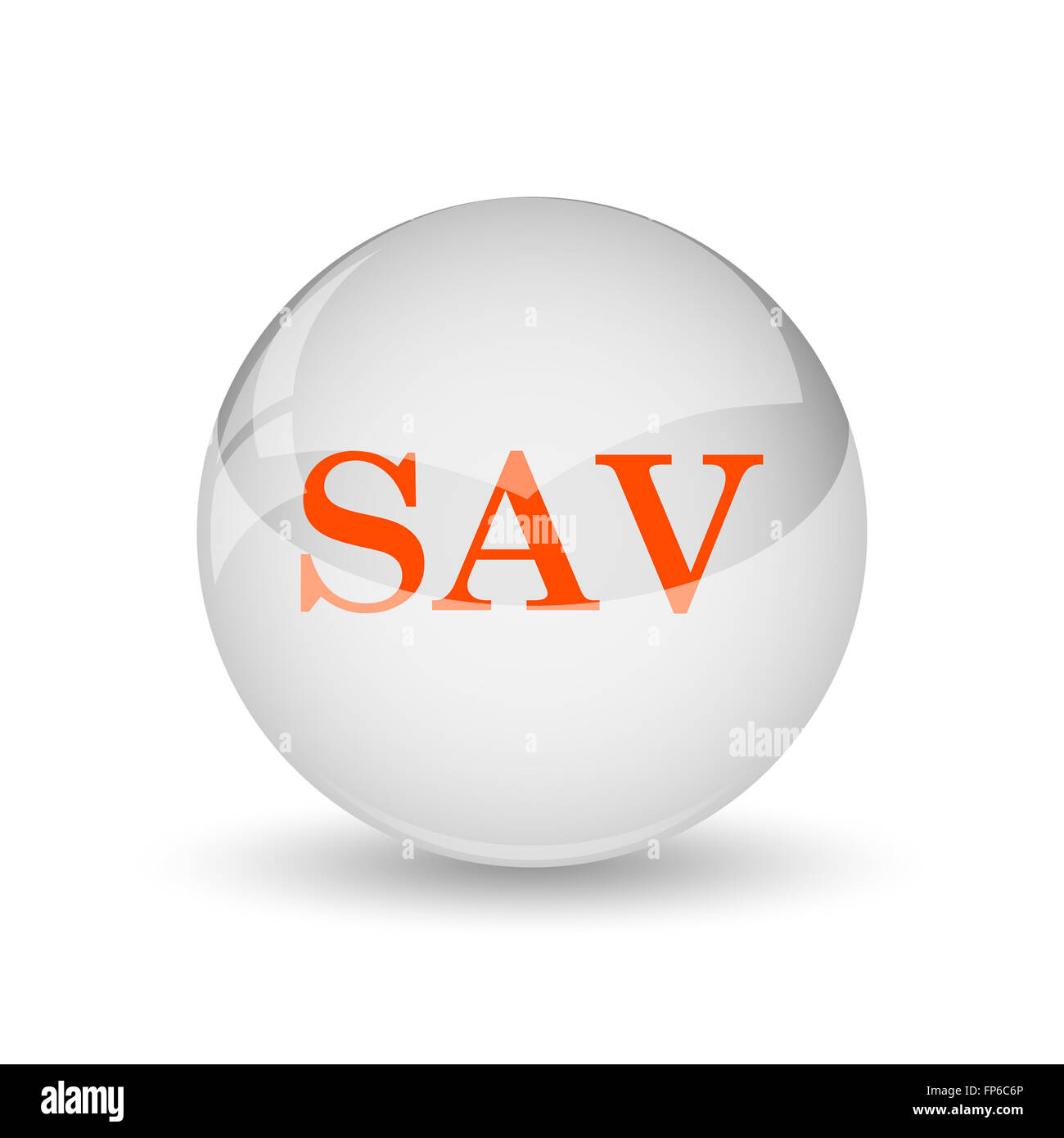 SAV icon. Internet button on white background Stock Photo - Alamy