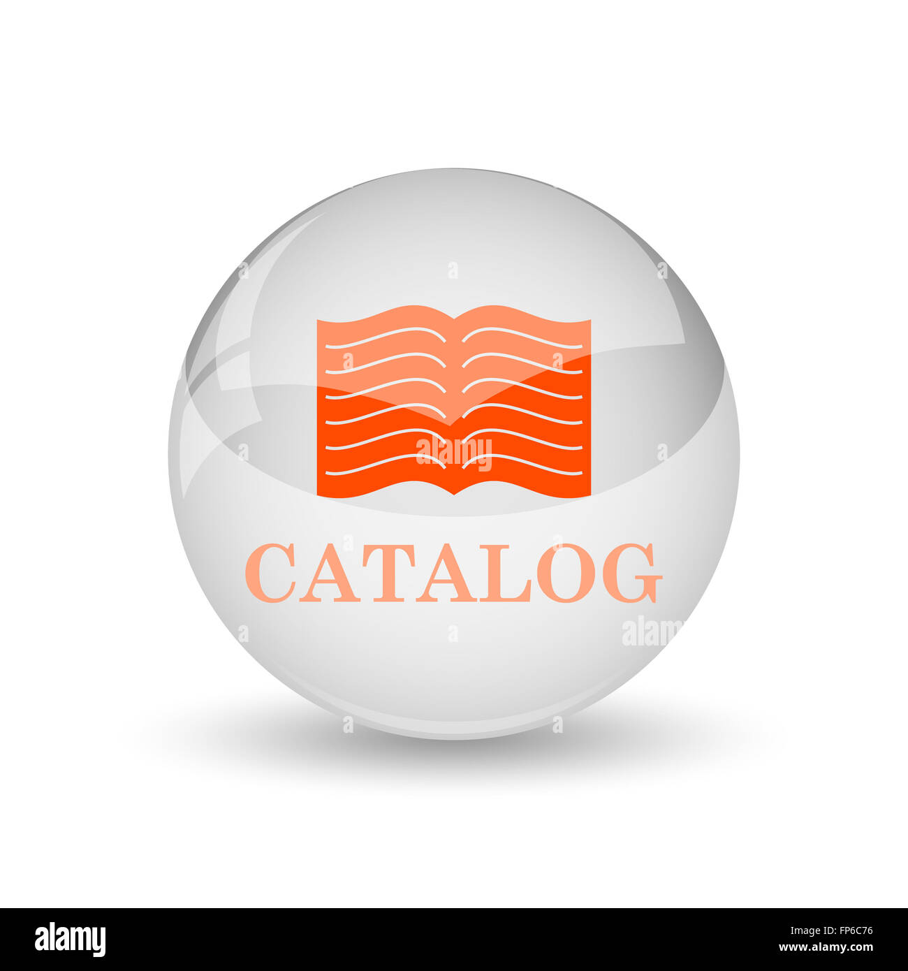 Catalog icon. Internet button on white background Stock Photo - Alamy