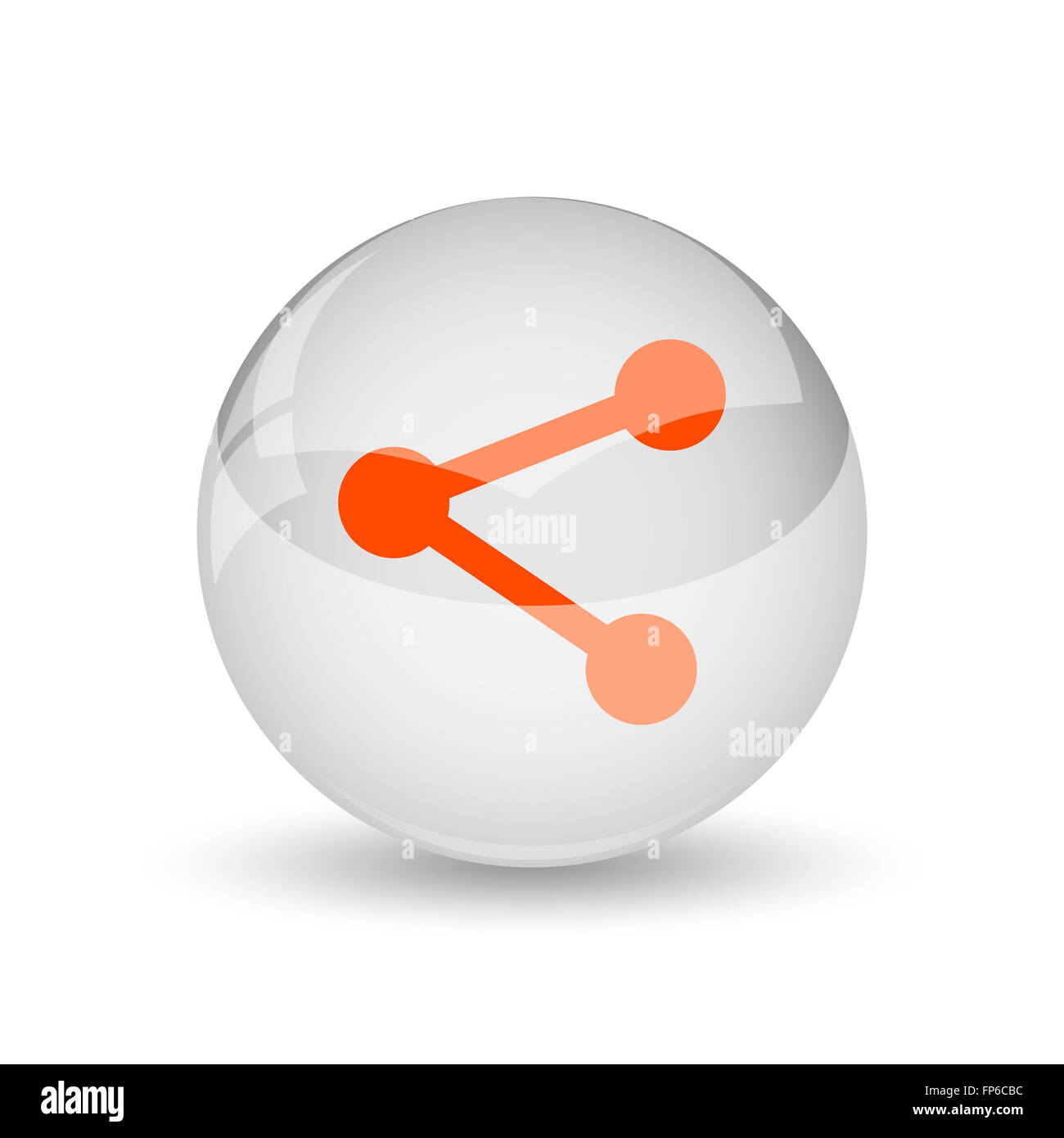 Social media - link icon. Internet button on white background Stock ...