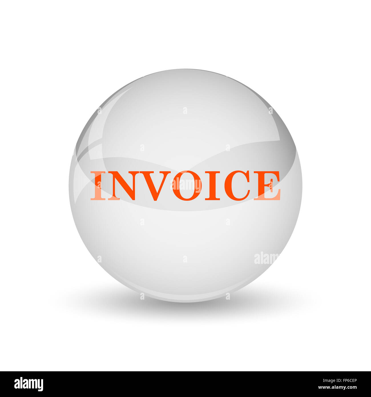 Invoice icon. Internet button on white background Stock Photo - Alamy