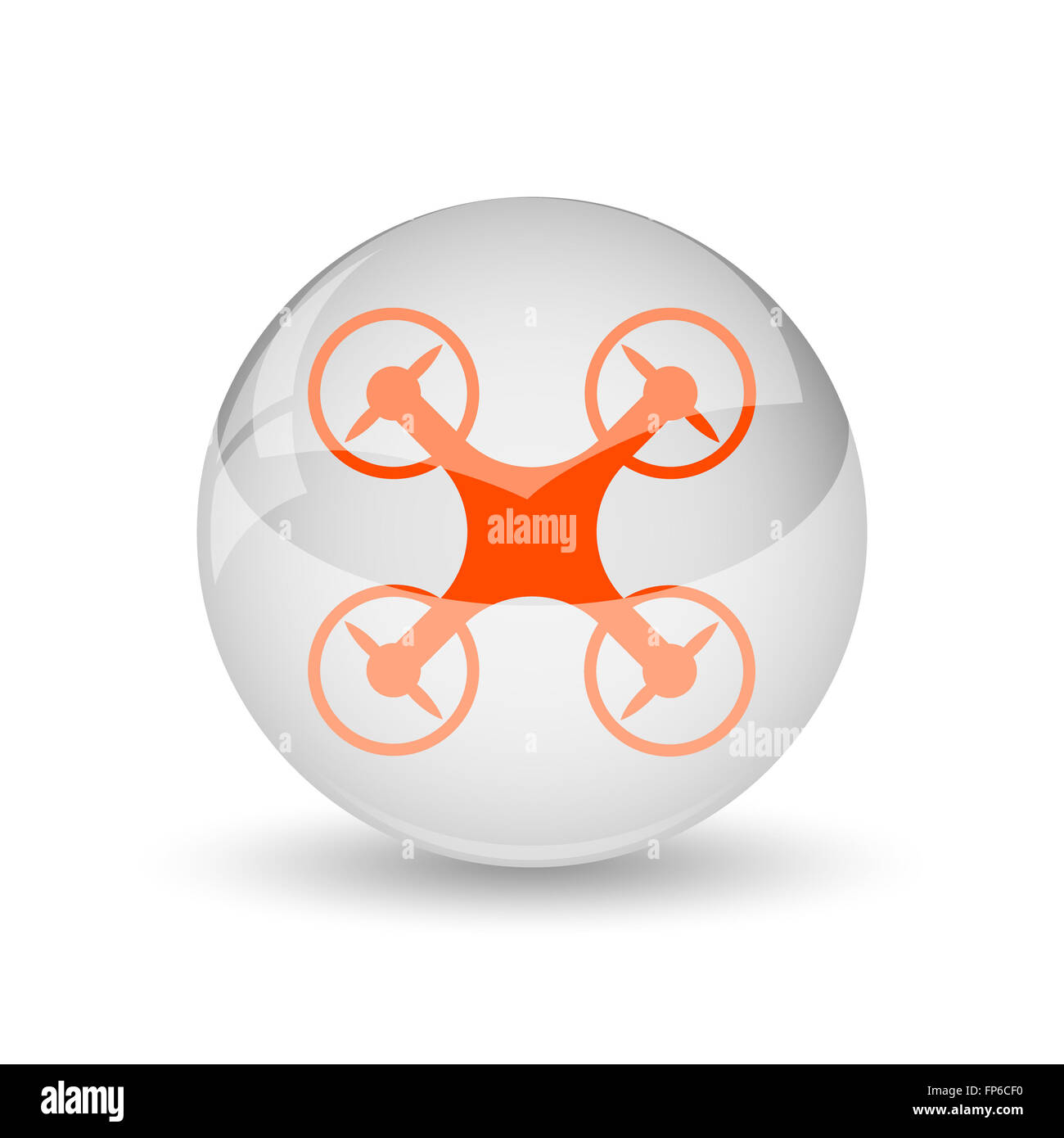 Drone icon. Internet button on white background Stock Photo - Alamy
