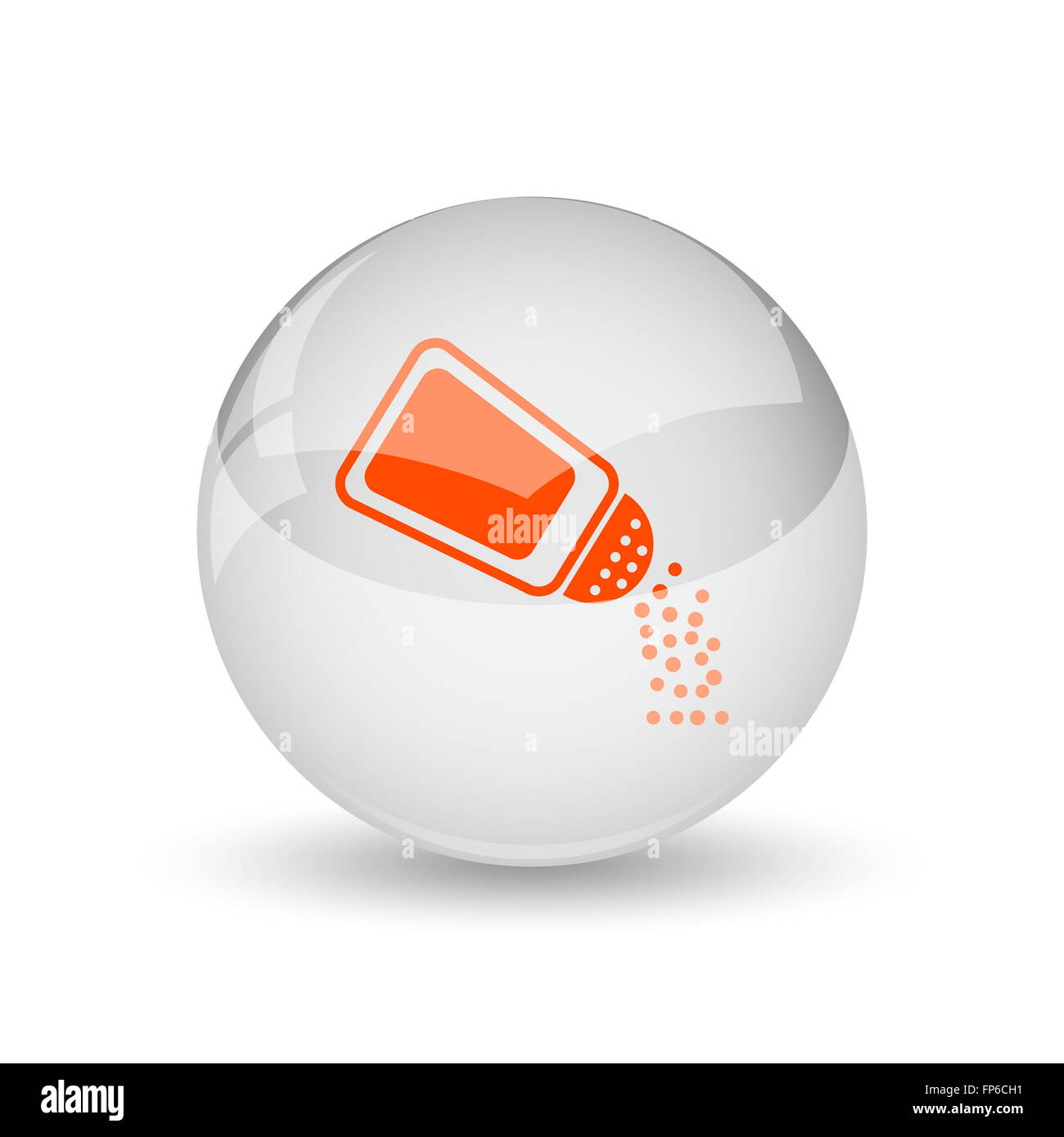 Salt icon. Internet button on white background Stock Photo - Alamy