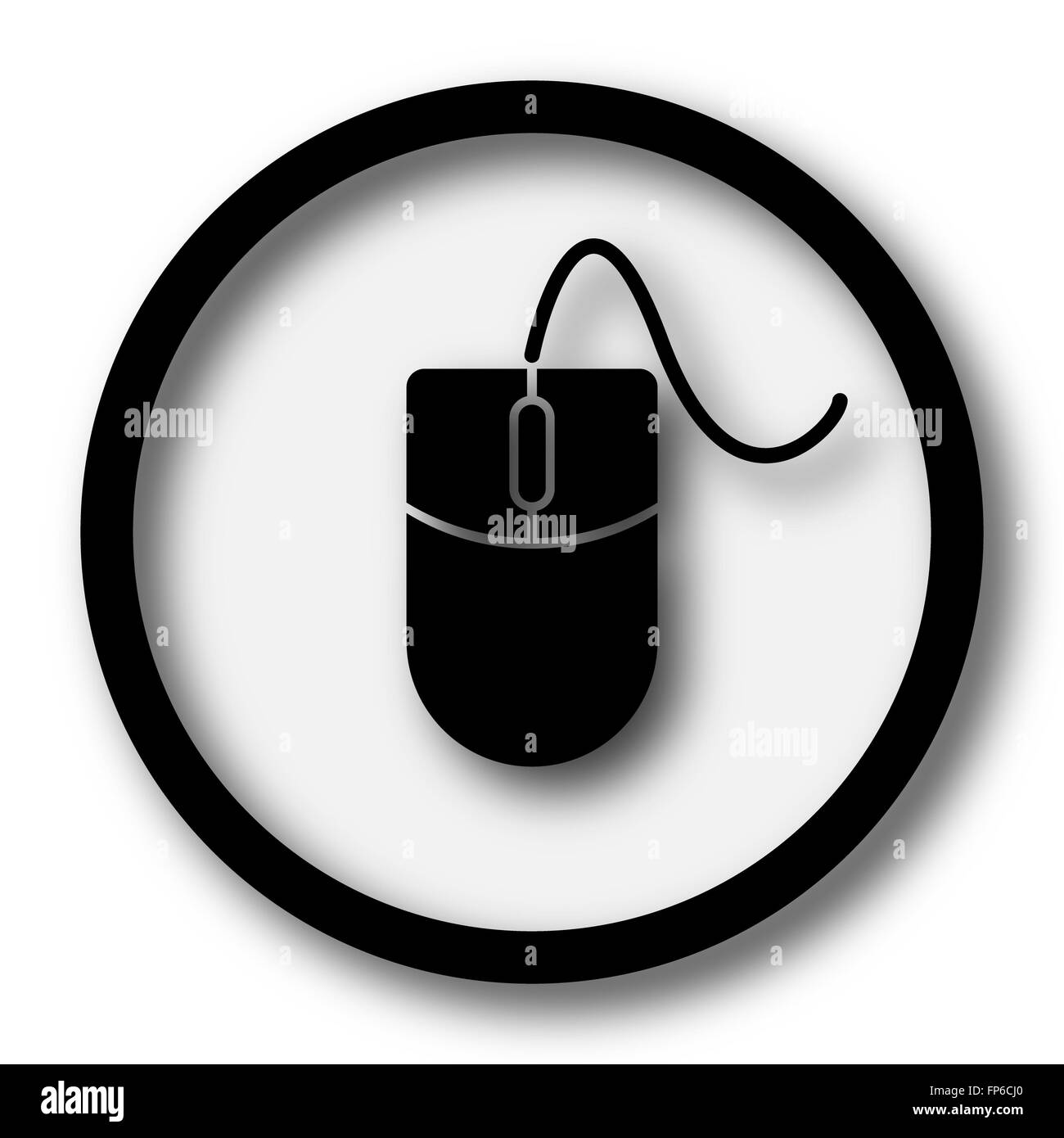 Mouse icon. Internet button on white background Stock Photo - Alamy