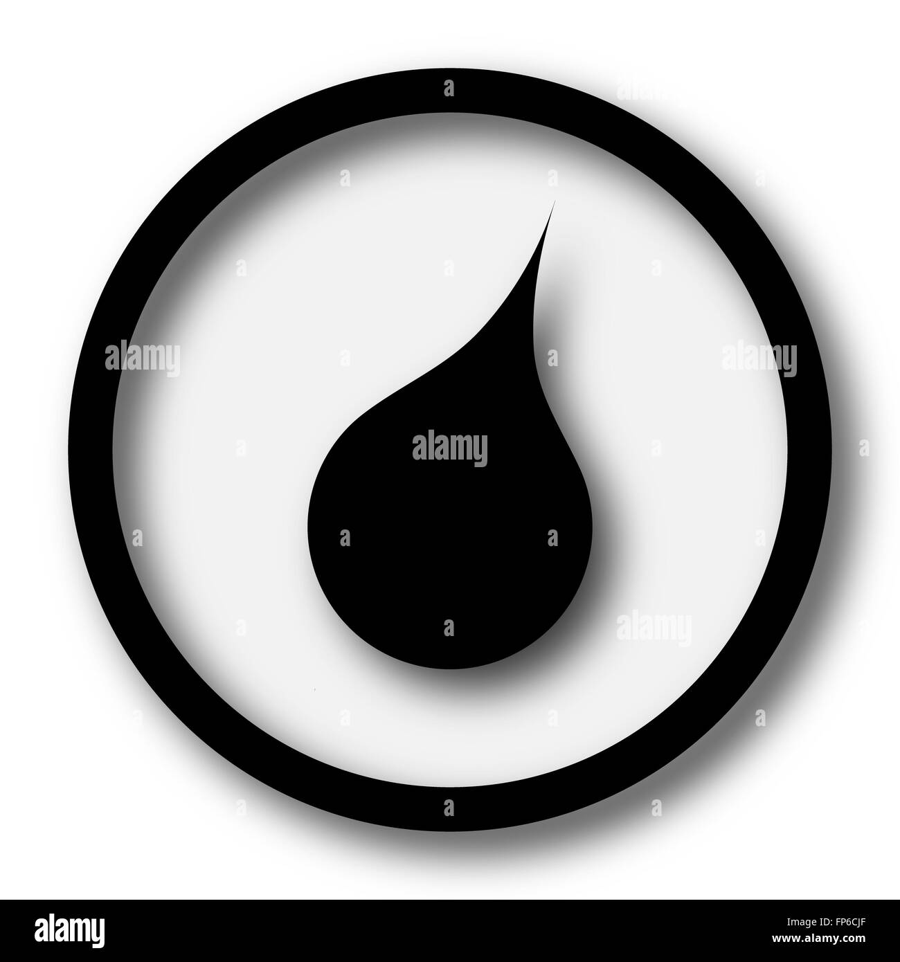 Rain icon. Internet button on white background Stock Photo - Alamy