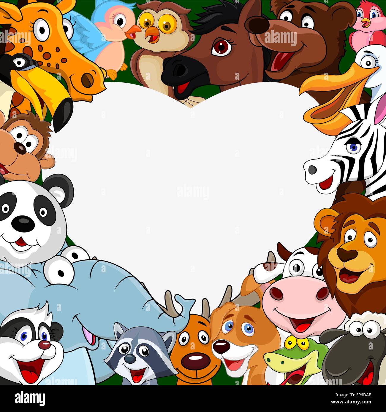 Animal with heart shape Stock Vector Image & Art - Alamy