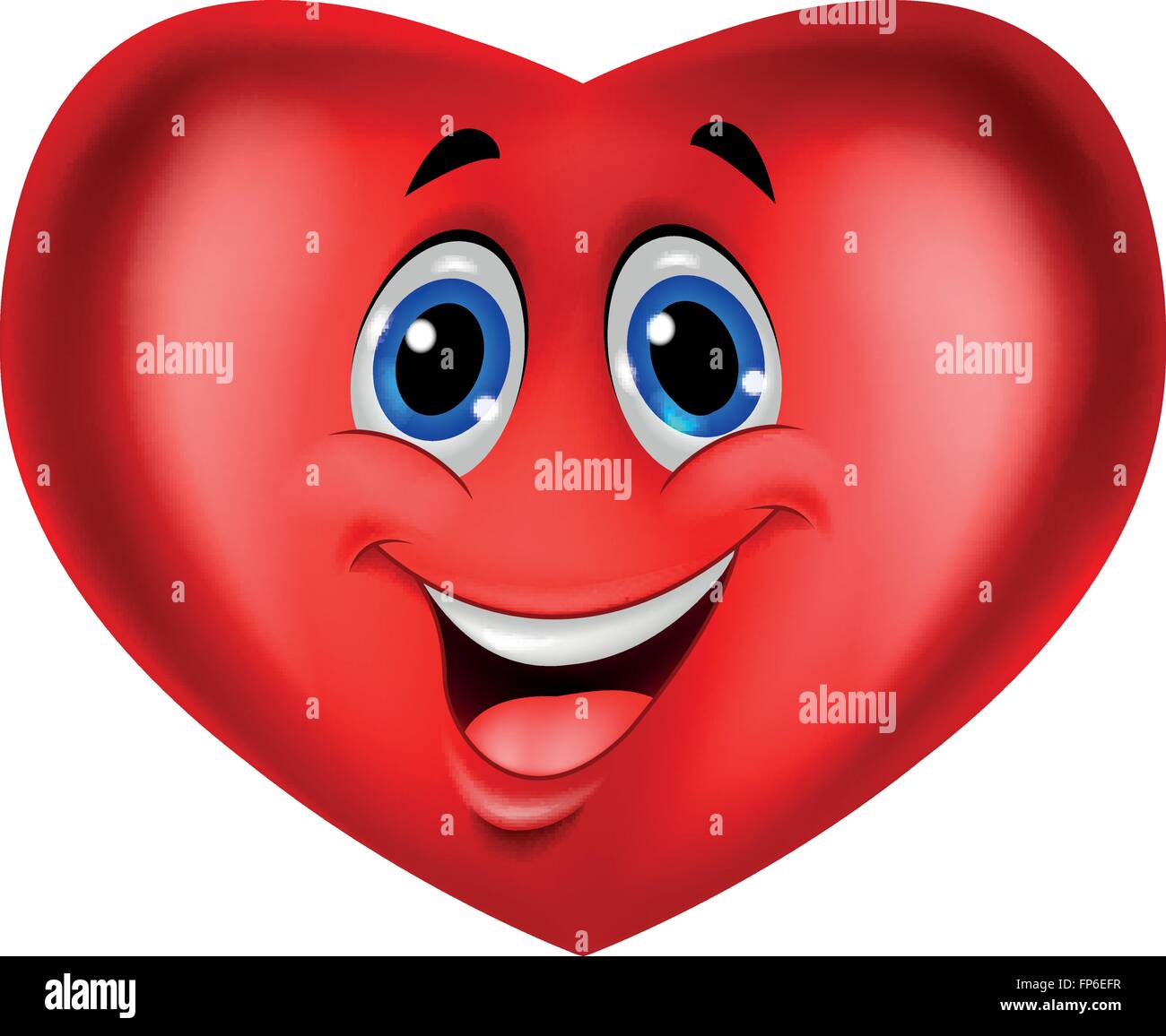 Red heart cartoon Stock Vector Image & Art - Alamy