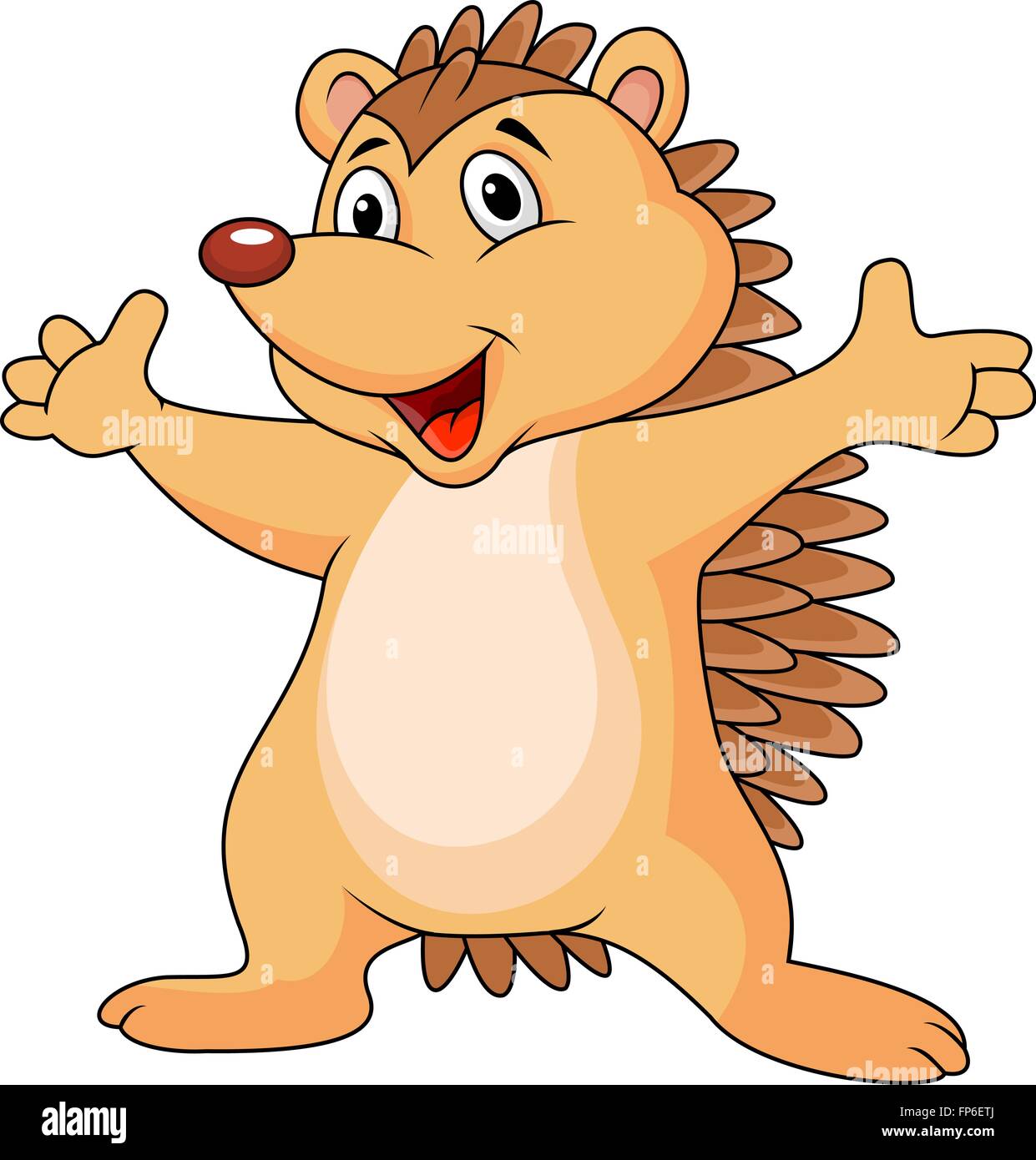 Hedgehog cartoon hi-res stock photography and images - Alamy