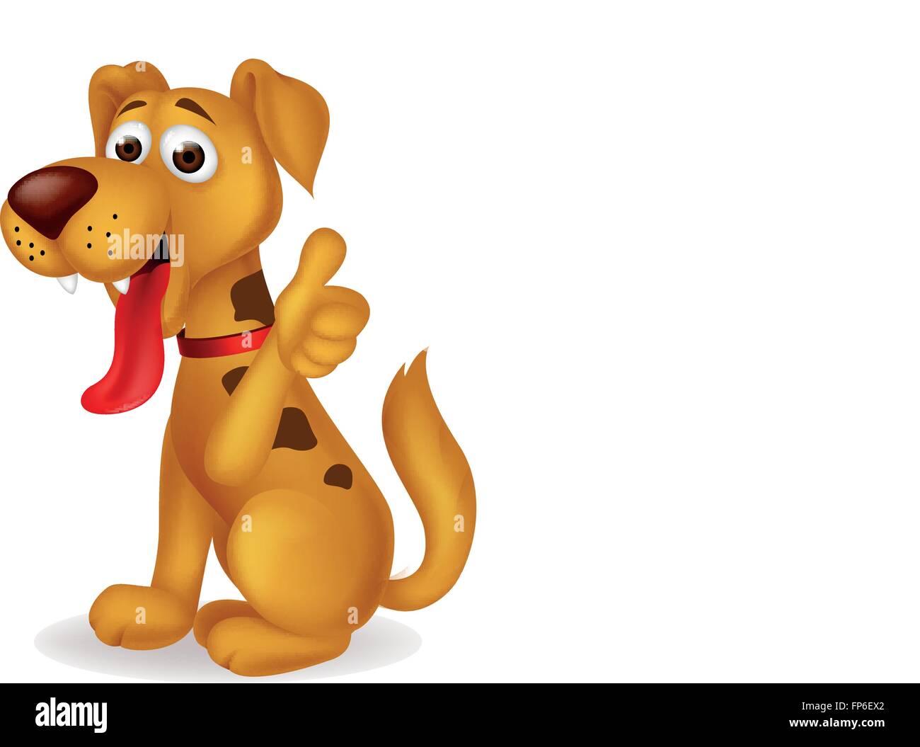 Dog wagging tongue Stock Vector Images - Alamy