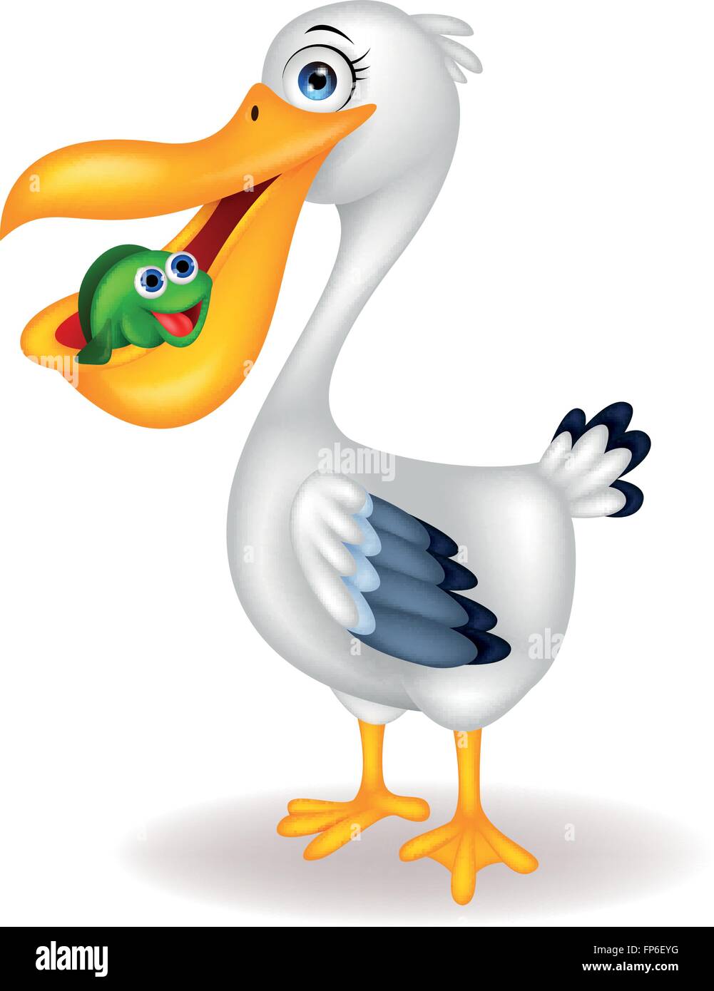 Big bird eating animal Stock Vector Images - Alamy