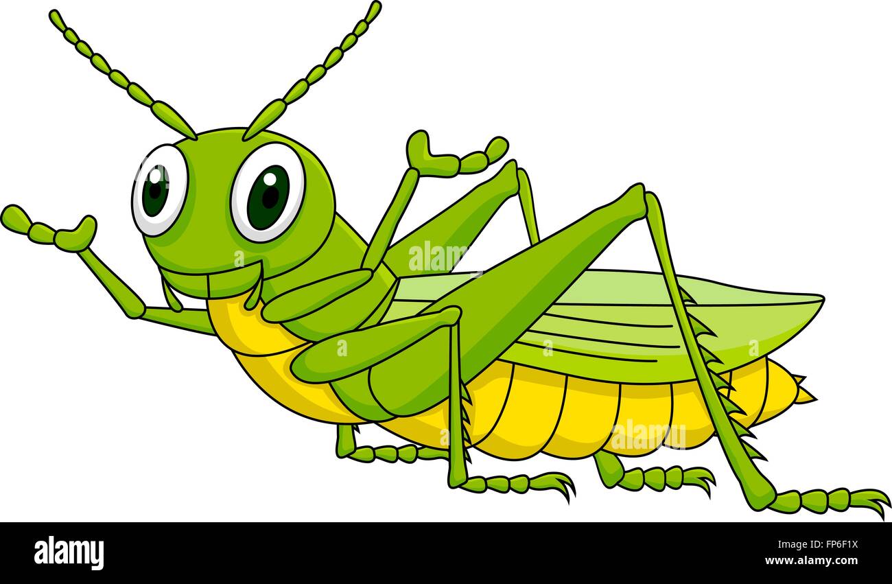 Grasshopper cartoon hi-res stock photography and images - Alamy