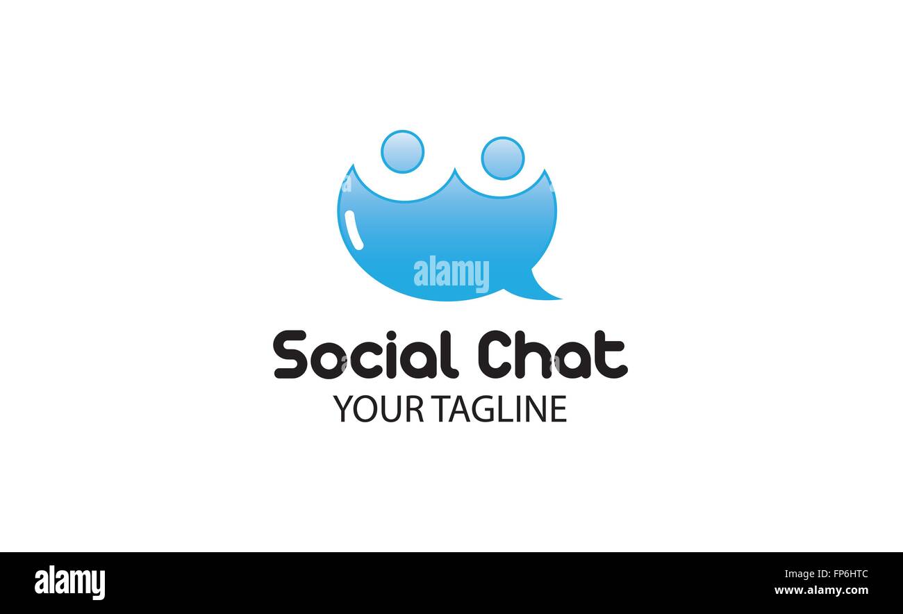 Social Chat Design Illustration Stock Vector Image & Art - Alamy